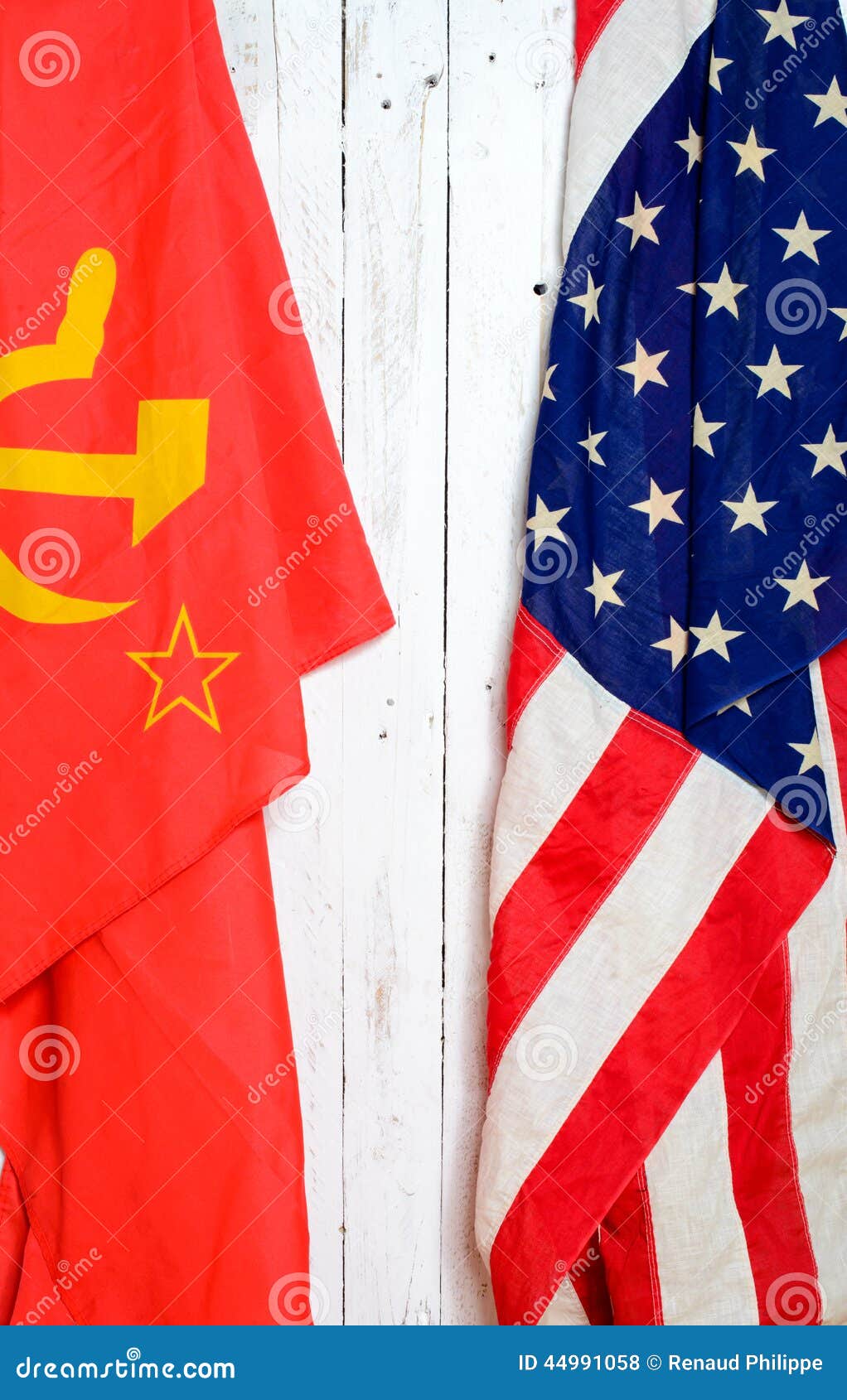 American and Soviet flag stock photo. Image of blue, army - 44991058