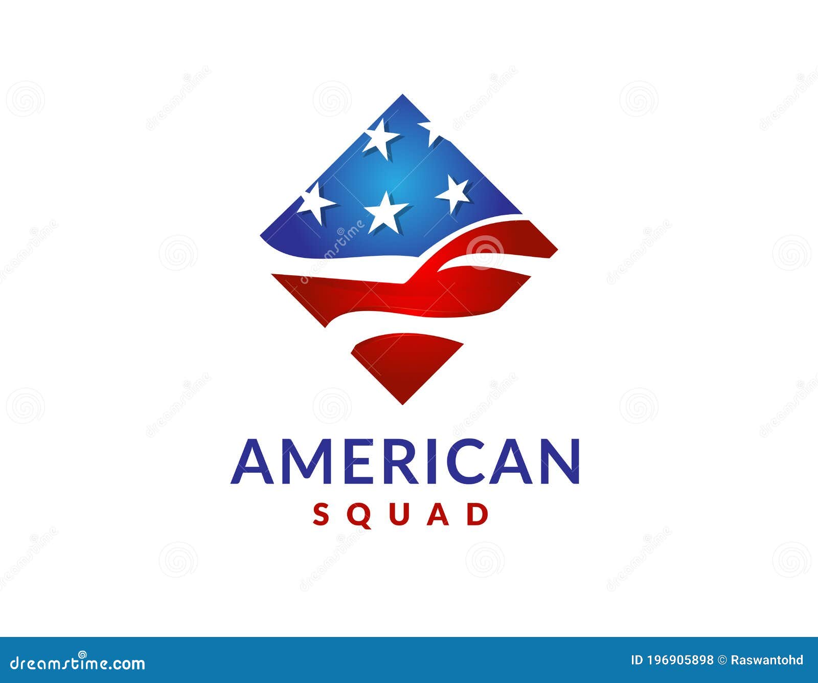 American Squad Vector Logo Design Stock Vector - Illustration of ...
