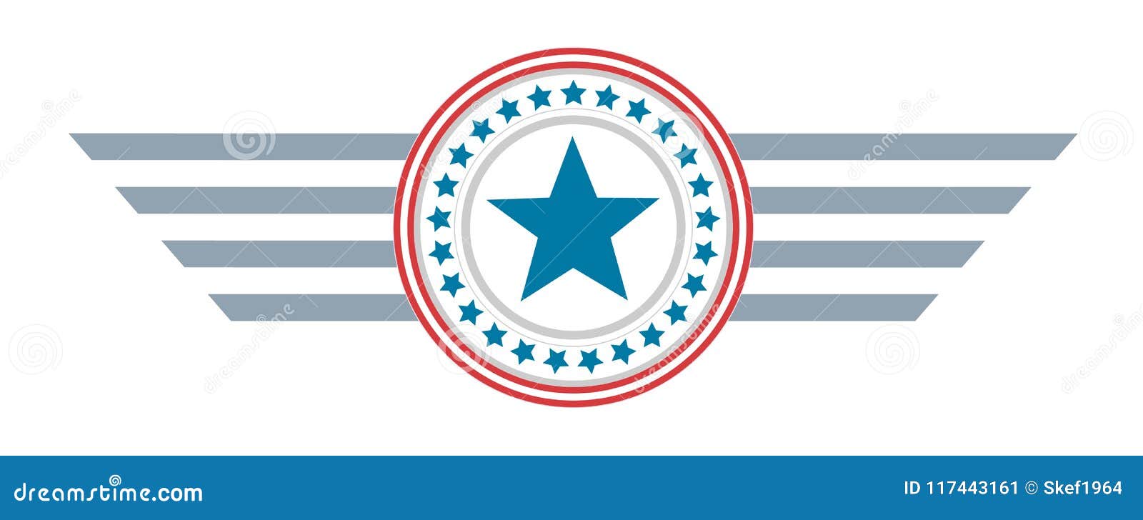 American Star Symbol Vector Image. Stock Vector - Illustration of ...