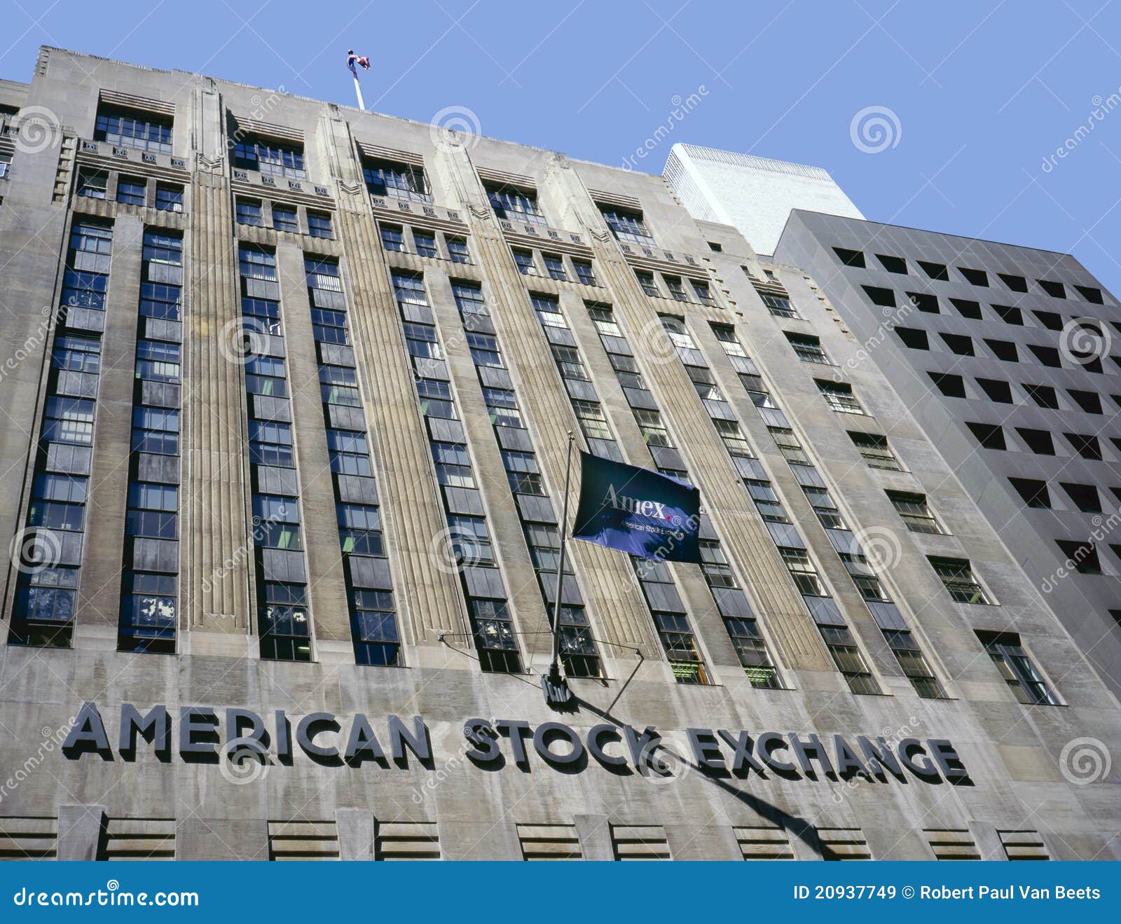 American Stock Exchange Building Editorial Stock Image - Image of ...