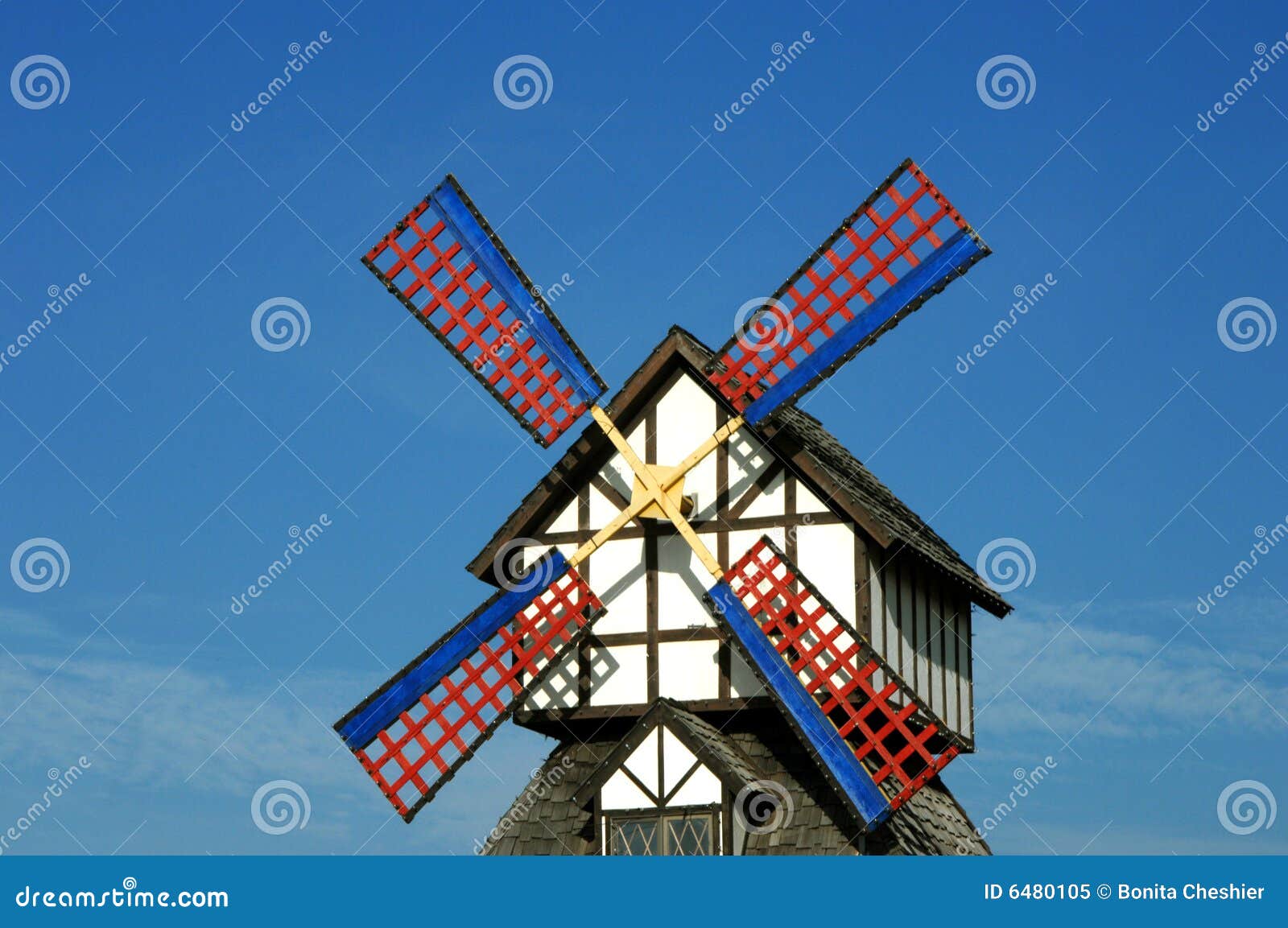 American style windmill stock image. Image of colorful - 6480105