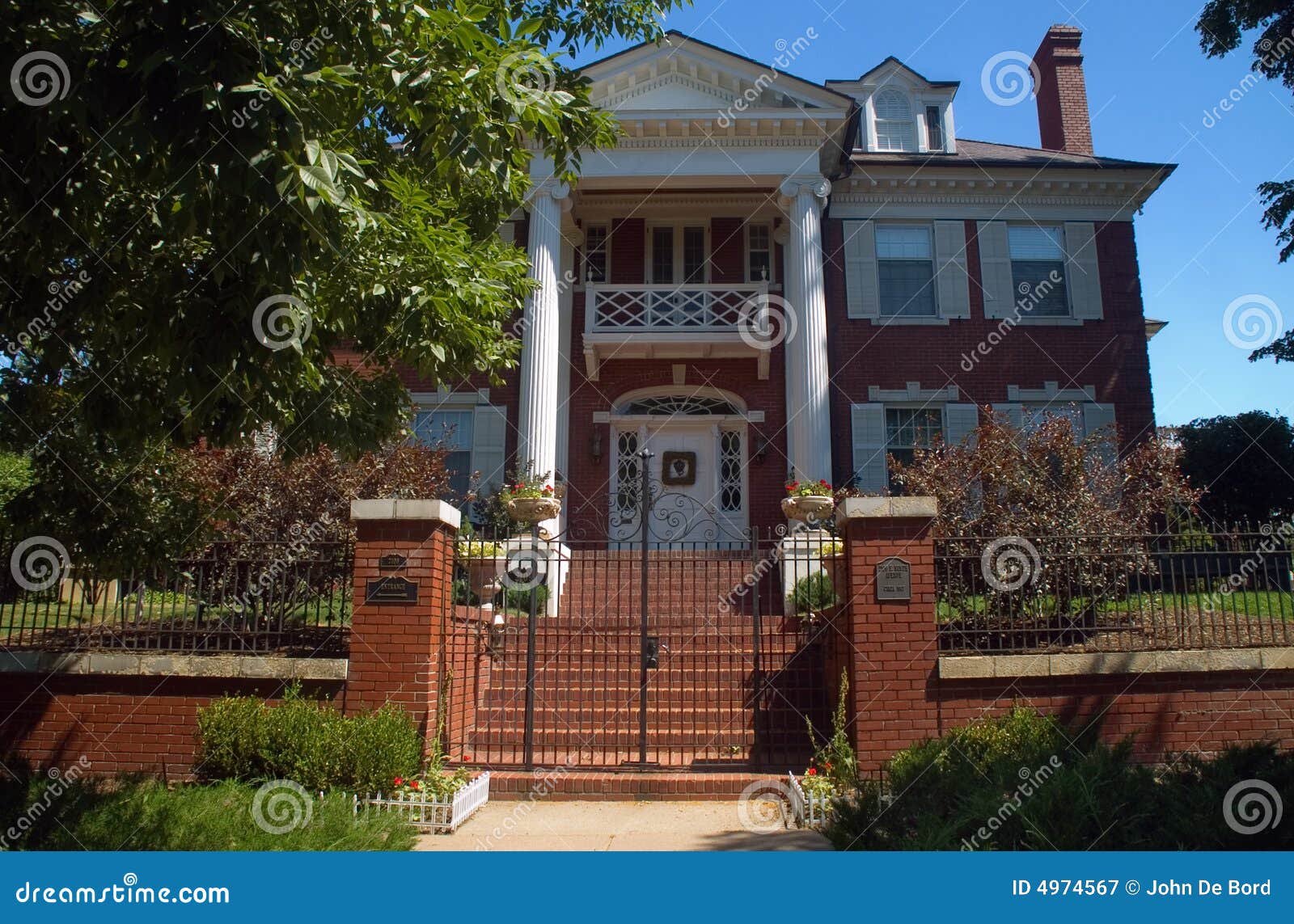 American Styled Mansion House Stock Image - Image of building ...