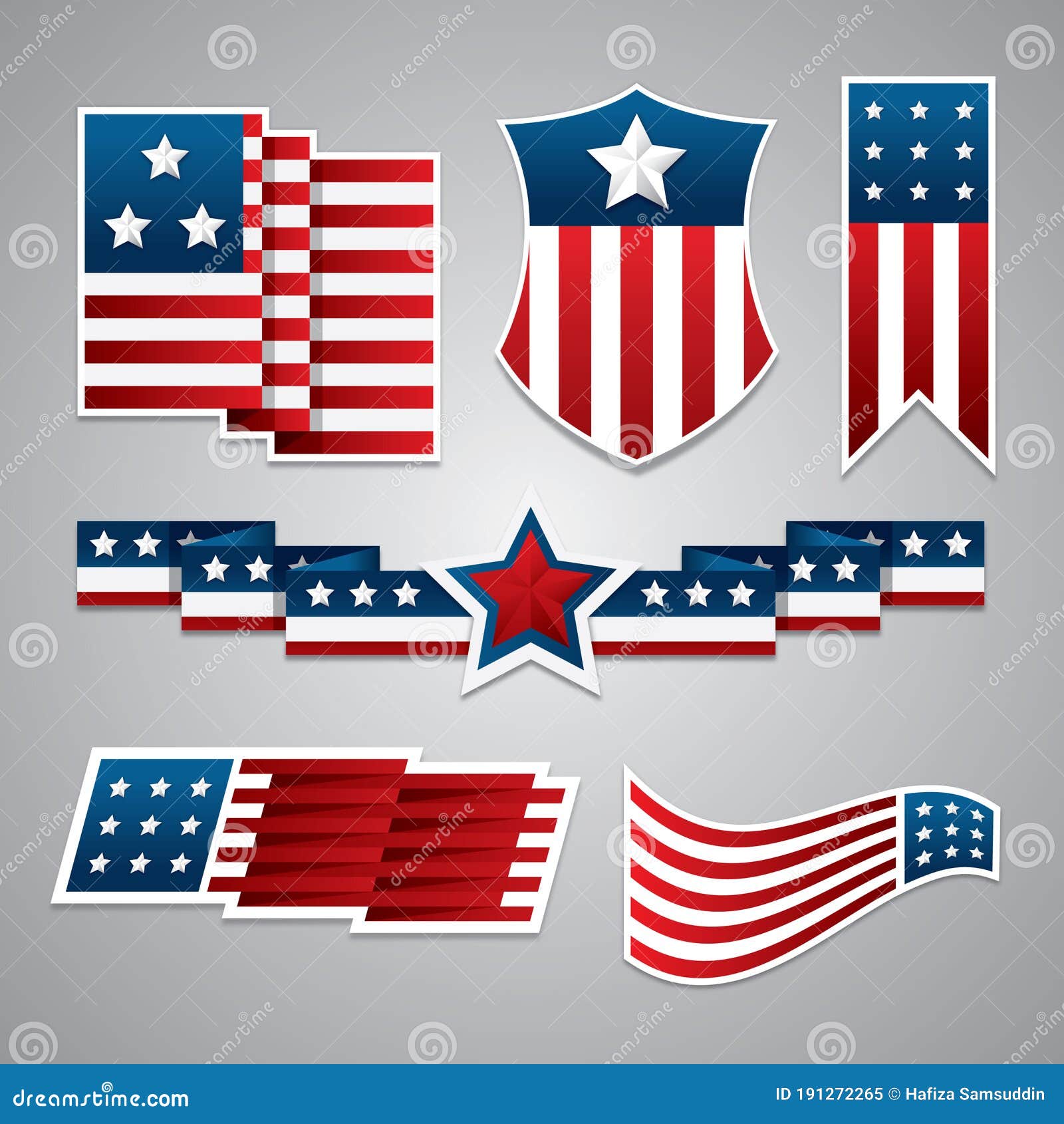 American Symbol. Vector Illustration Decorative Design Stock Vector ...