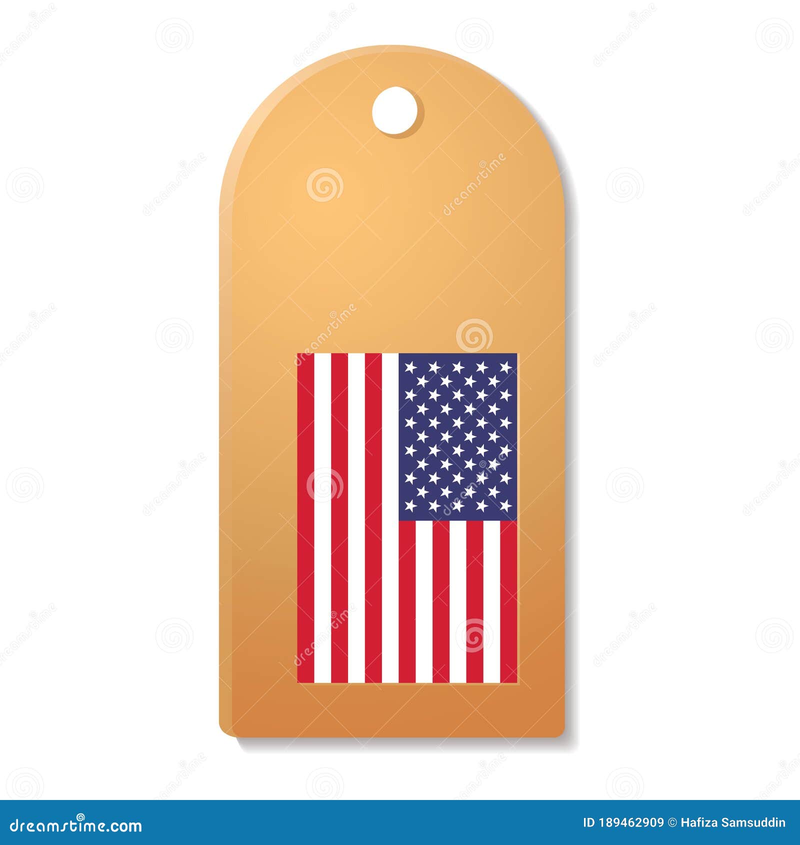 American Tag. Vector Illustration Decorative Design Stock Vector ...