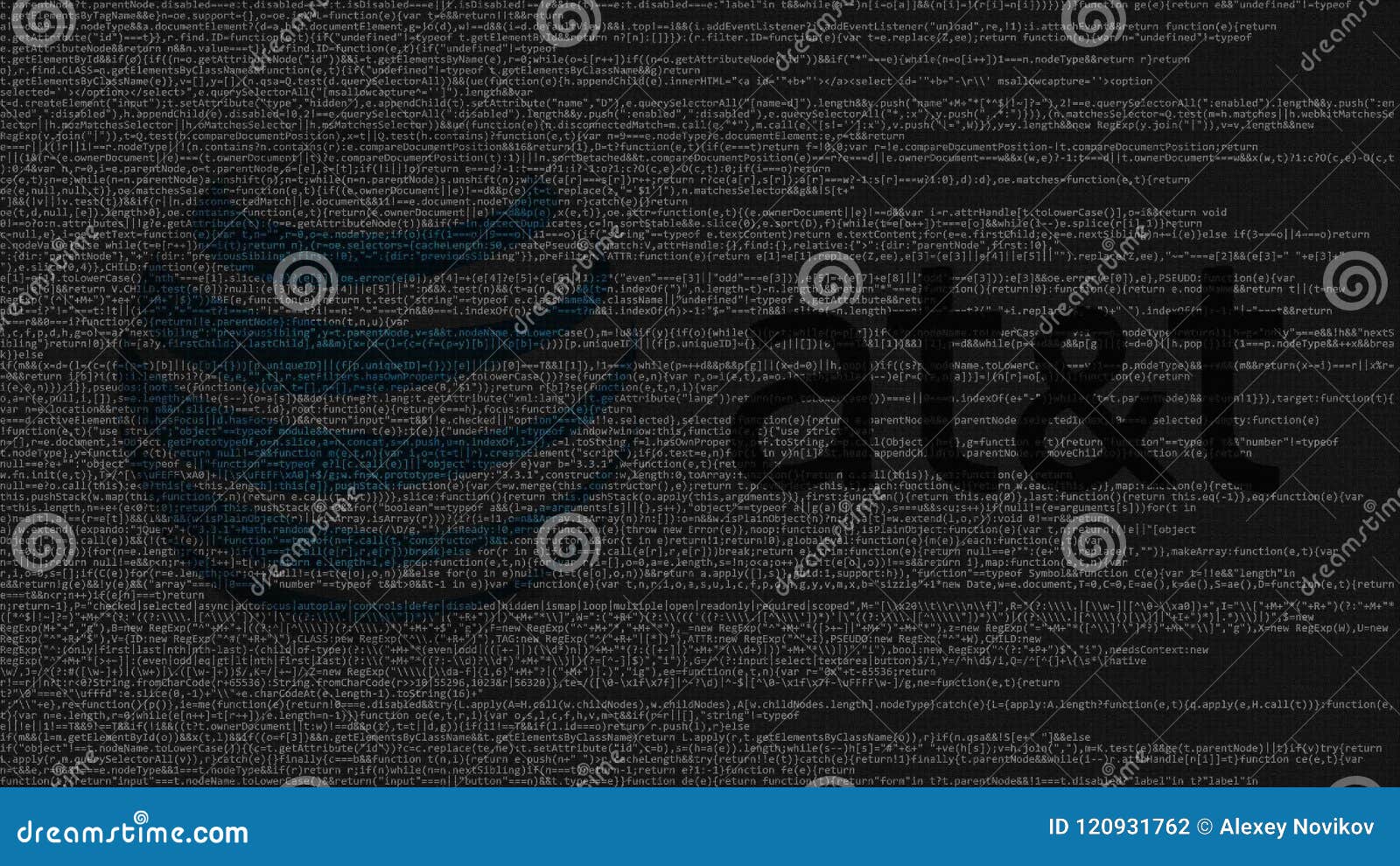 American Telephone And Telegraph Company At T Logo Made Of Source Code