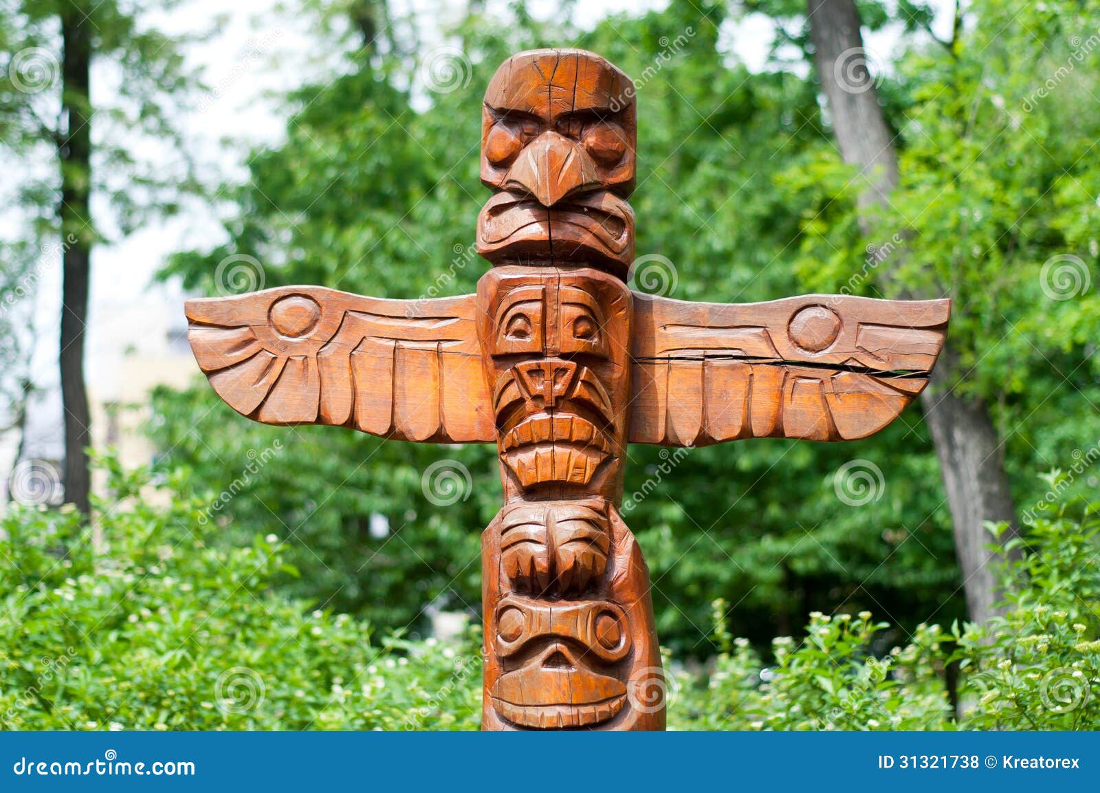 American totem stock photo. Image of lively, craftsmanship - 31321738