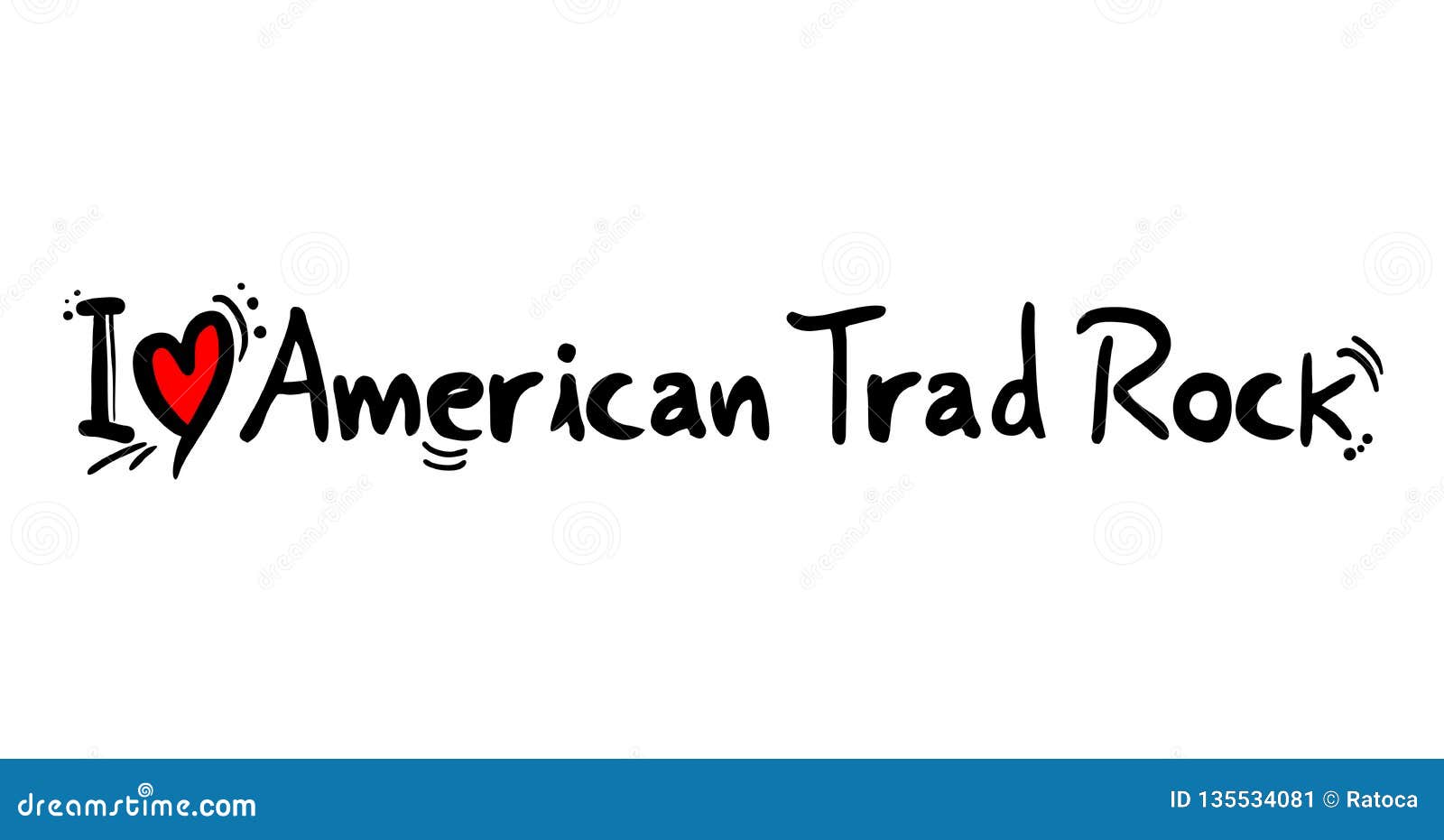 American Trad Rock Love Message Stock Vector - Illustration of american ...