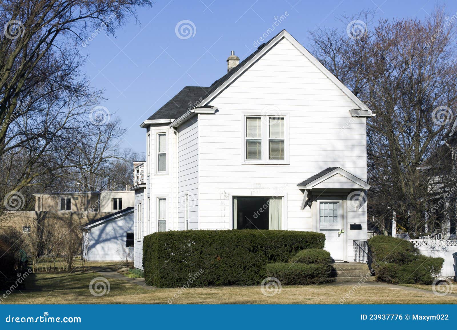 American Traditional Home stock photo. Image of suburbs - 23937776