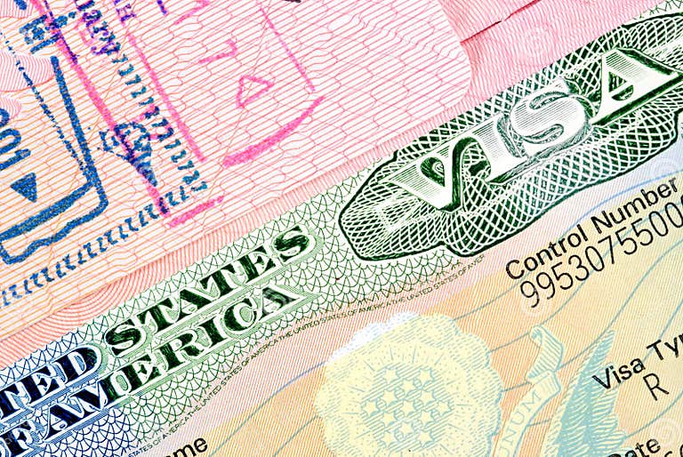 American visa stock photo. Image of visa, holiday, stamp - 4494268