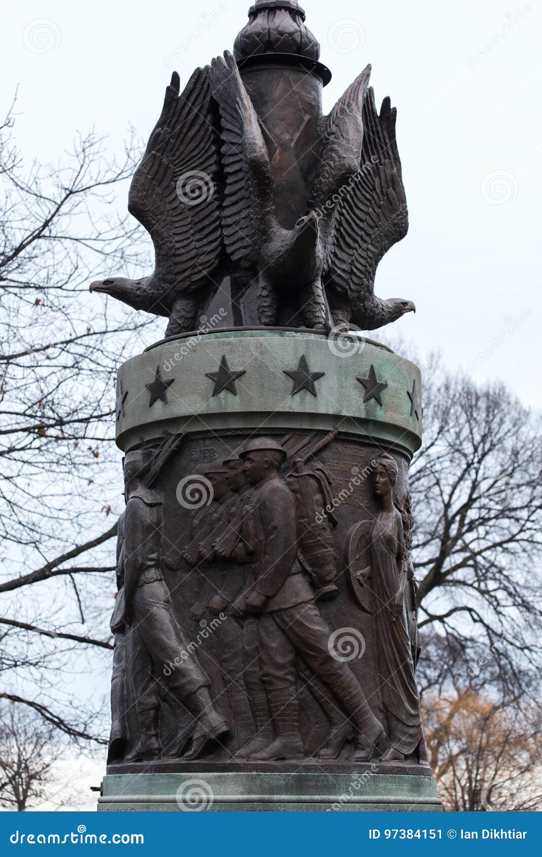 American war statue editorial photo. Image of capital - 97384151