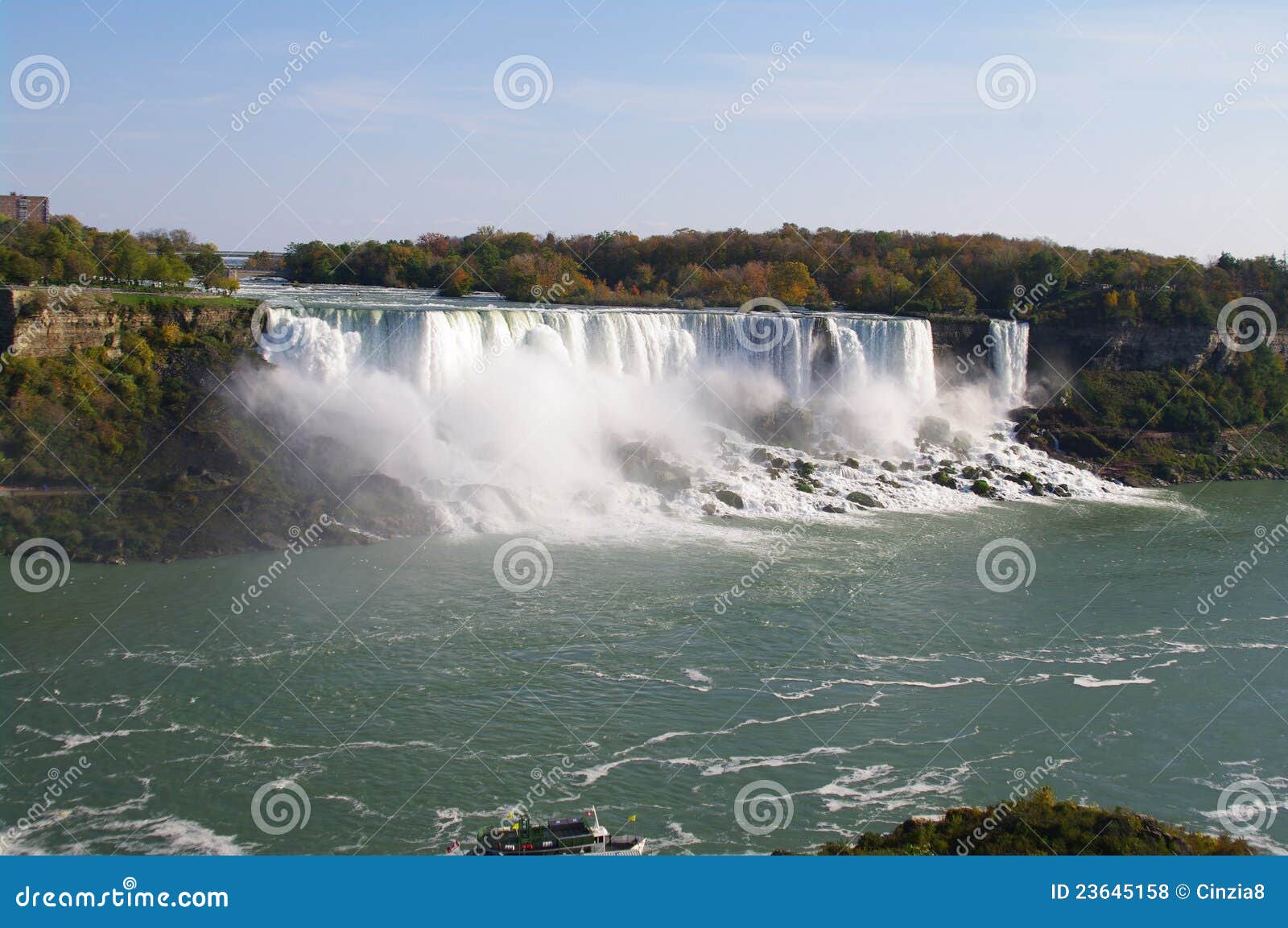 American waterfall stock photo. Image of mist, landmark - 23645158