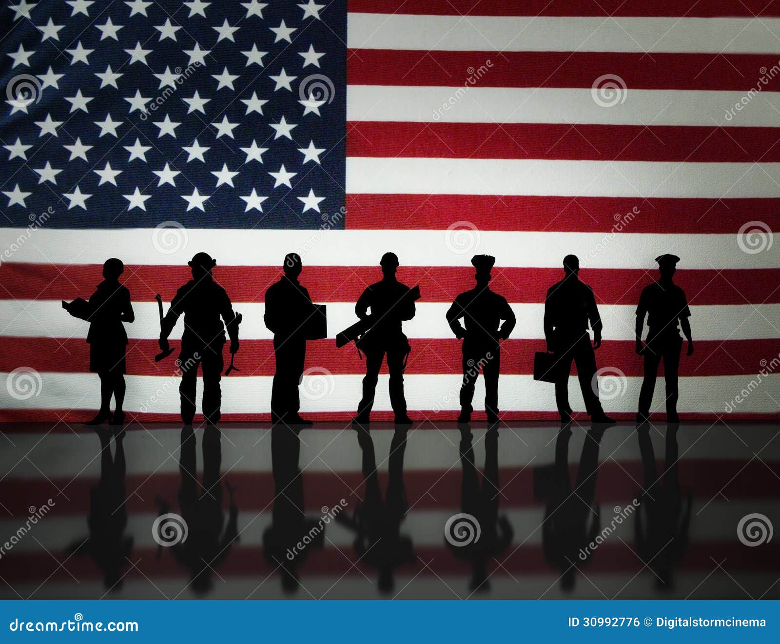 American workforce stock photo. Image of looking, blank - 30992776