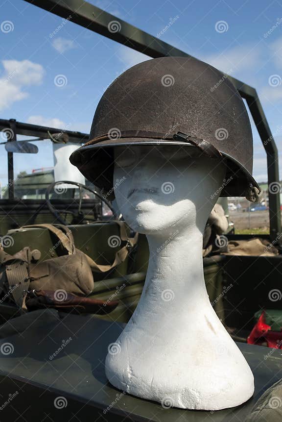 American World War Two Helmet Stock Image - Image of grunt, vintage ...
