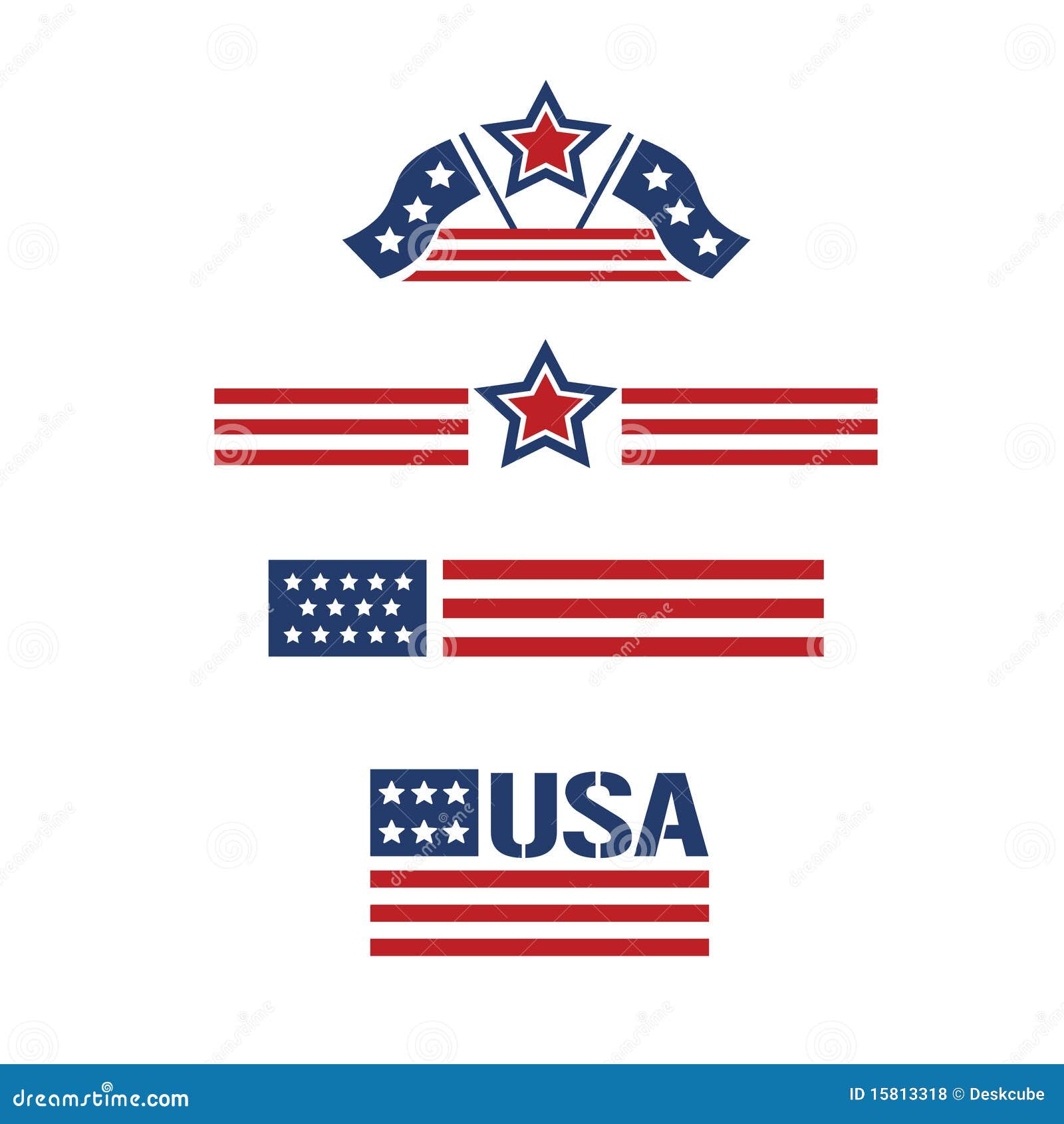 Americana set 2 stock vector. Illustration of patriotic - 15813318