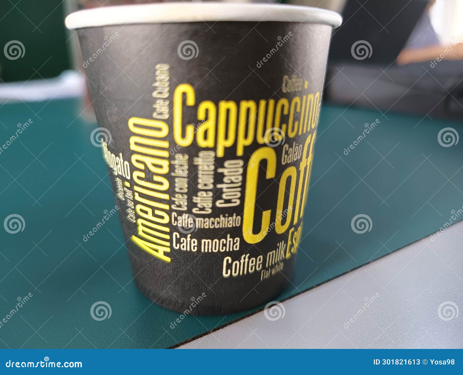 Americano Coffee Cup stock image. Image of paper, coffee - 301821613