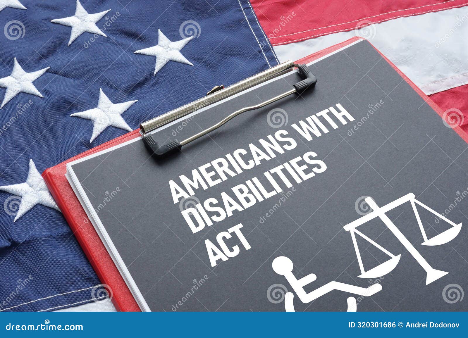 Americans with Disabilities Act ADA is Shown As the Legal Concept Stock ...