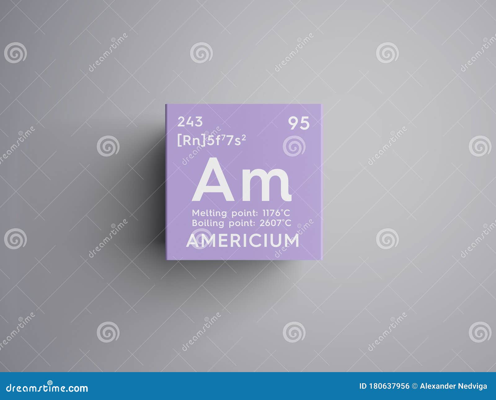 Americium. Actinoids. Chemical Element of Mendeleev S Periodic Table ...