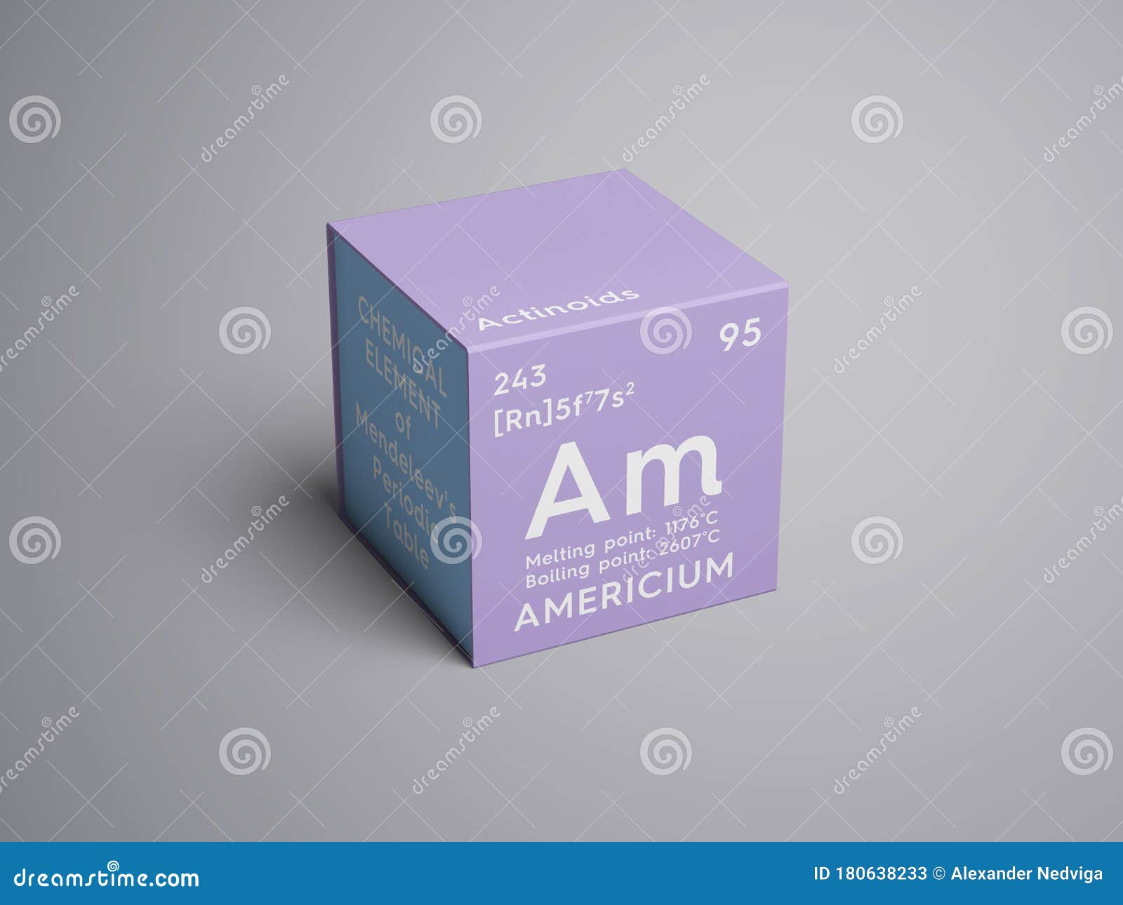 Americium. Actinoids. Chemical Element of Mendeleev S Periodic Table ...