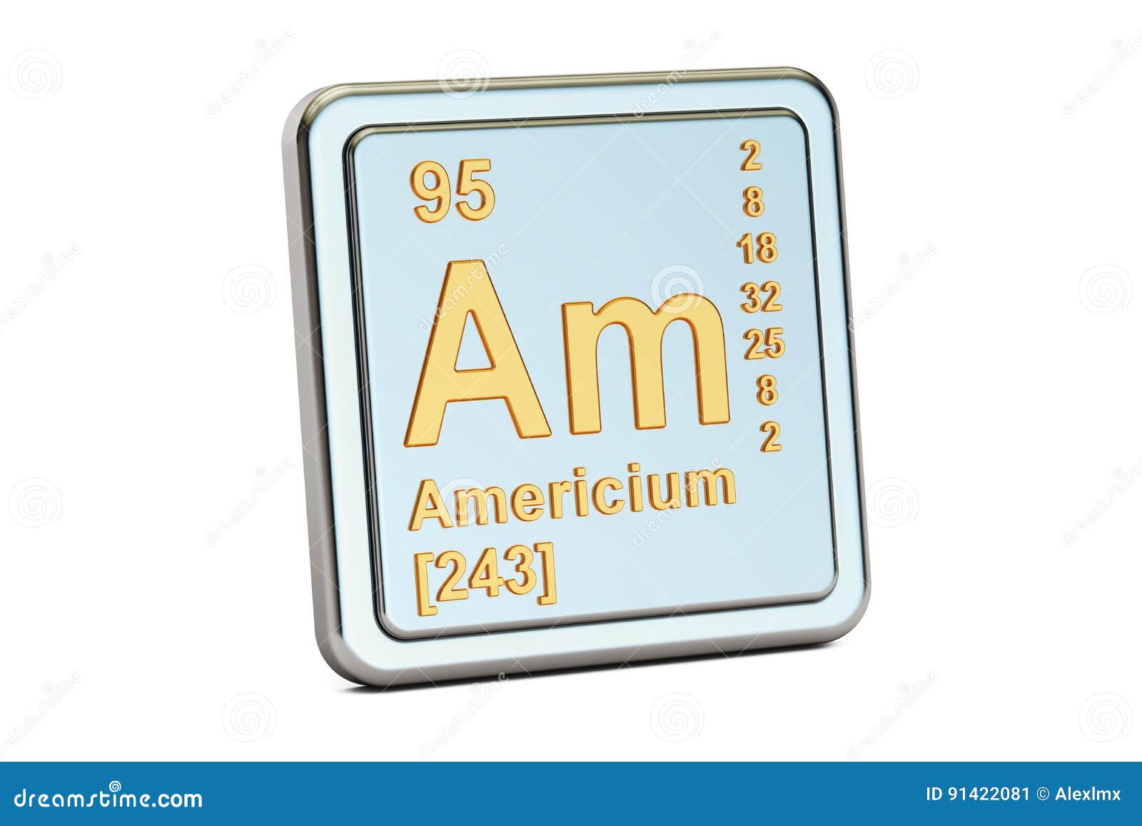 Americium Am, Element Symbol From Periodic Table Series Royalty-Free ...
