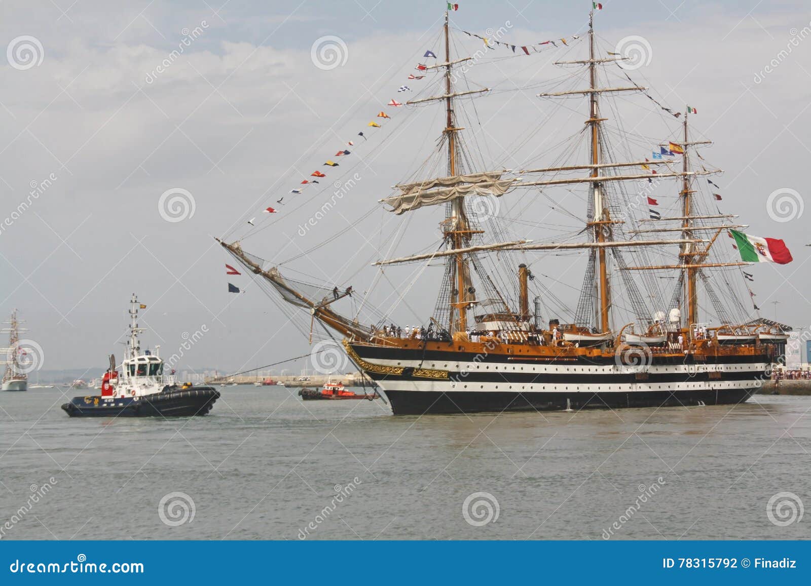 Amerigo Vespucci, Italian Training Ship. Editorial Image ...