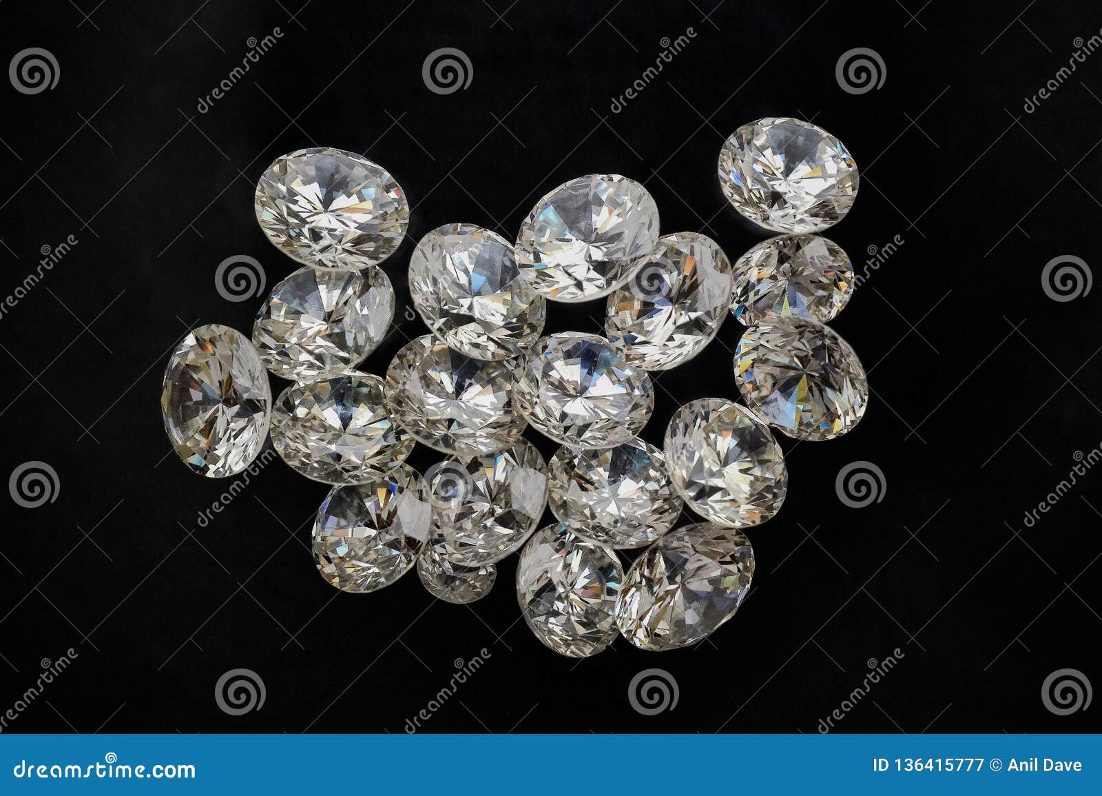 Amerikaans Dimond of Zirkoon Stock Afbeelding - Image of kubiek ...