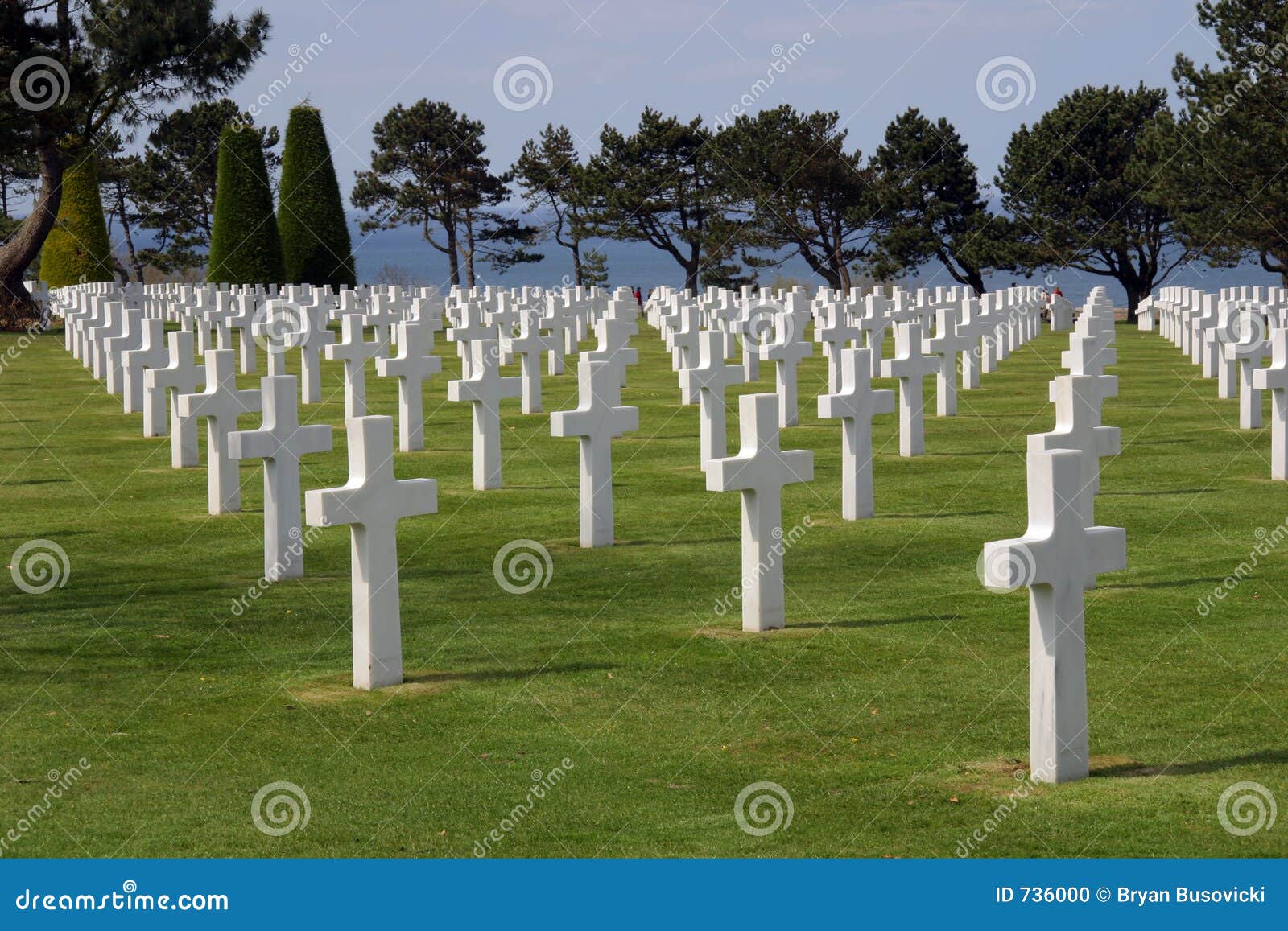 Amerikaanse Begraafplaats in Normandië Redactionele Afbeelding - Image ...