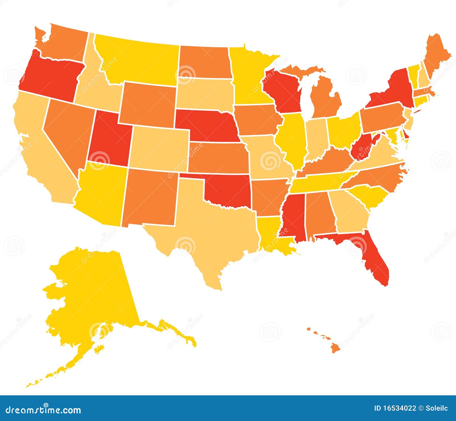 Amerikaanse Kaart vector illustratie. Illustration of grafisch - 16534022