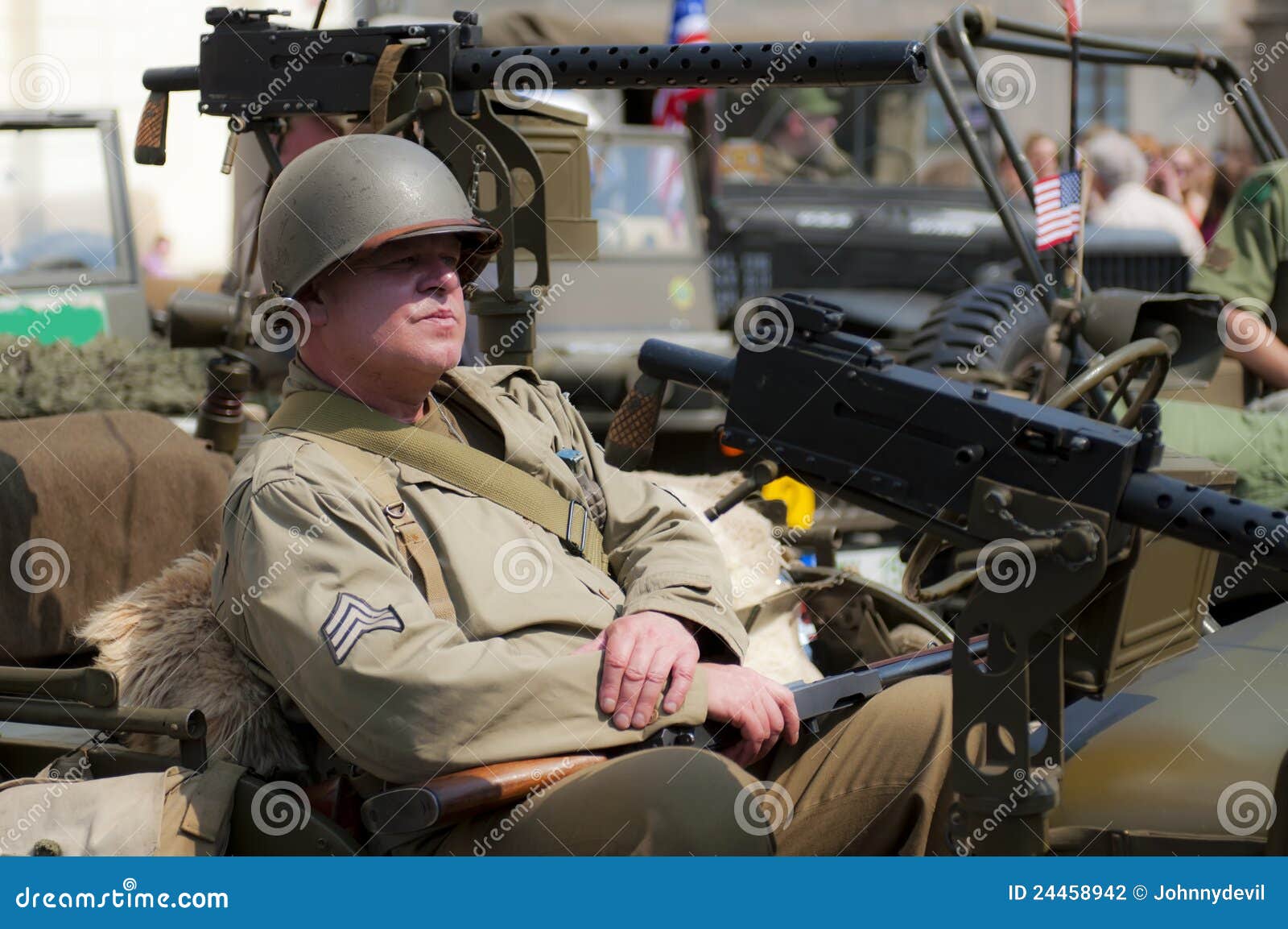 Amerikanischer Veteran stockfoto. Bild von draussen, person - 24458942