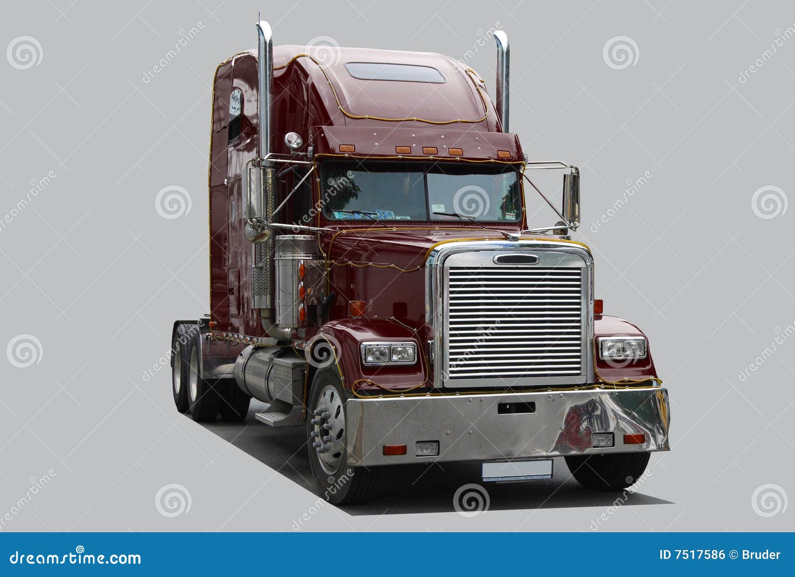 Amerikansk lastbil arkivfoto. Bild av lastbilsförare, medel - 7517586