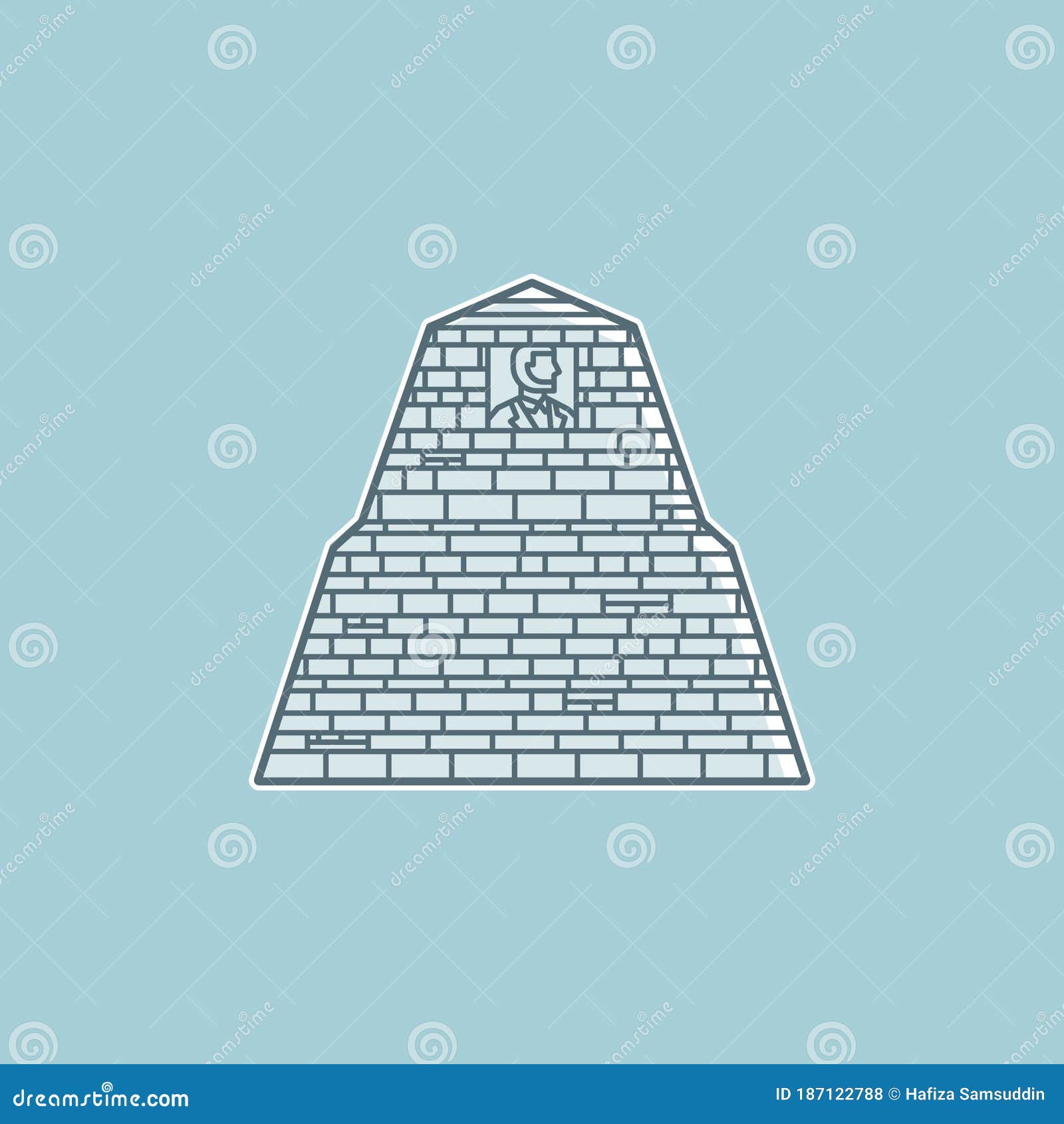 Ames Monument. Vector Illustration Decorative Design Stock Vector ...