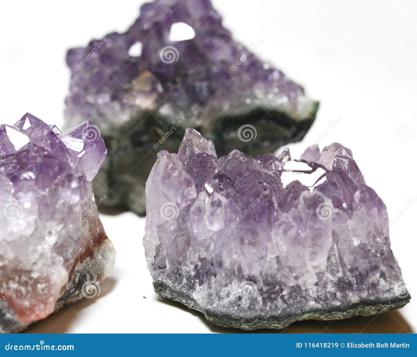 Amethyst clusters stock image. Image of geodes, meditation - 116418219