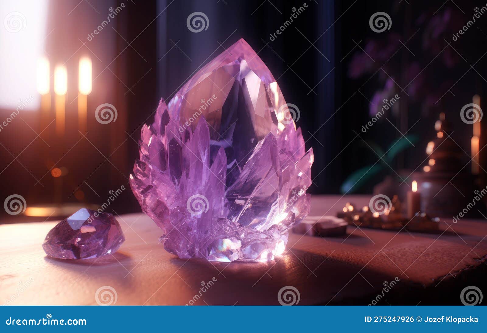 Amethyst Crystal Druse, Beautiful Crystal Background, Generative Ai ...