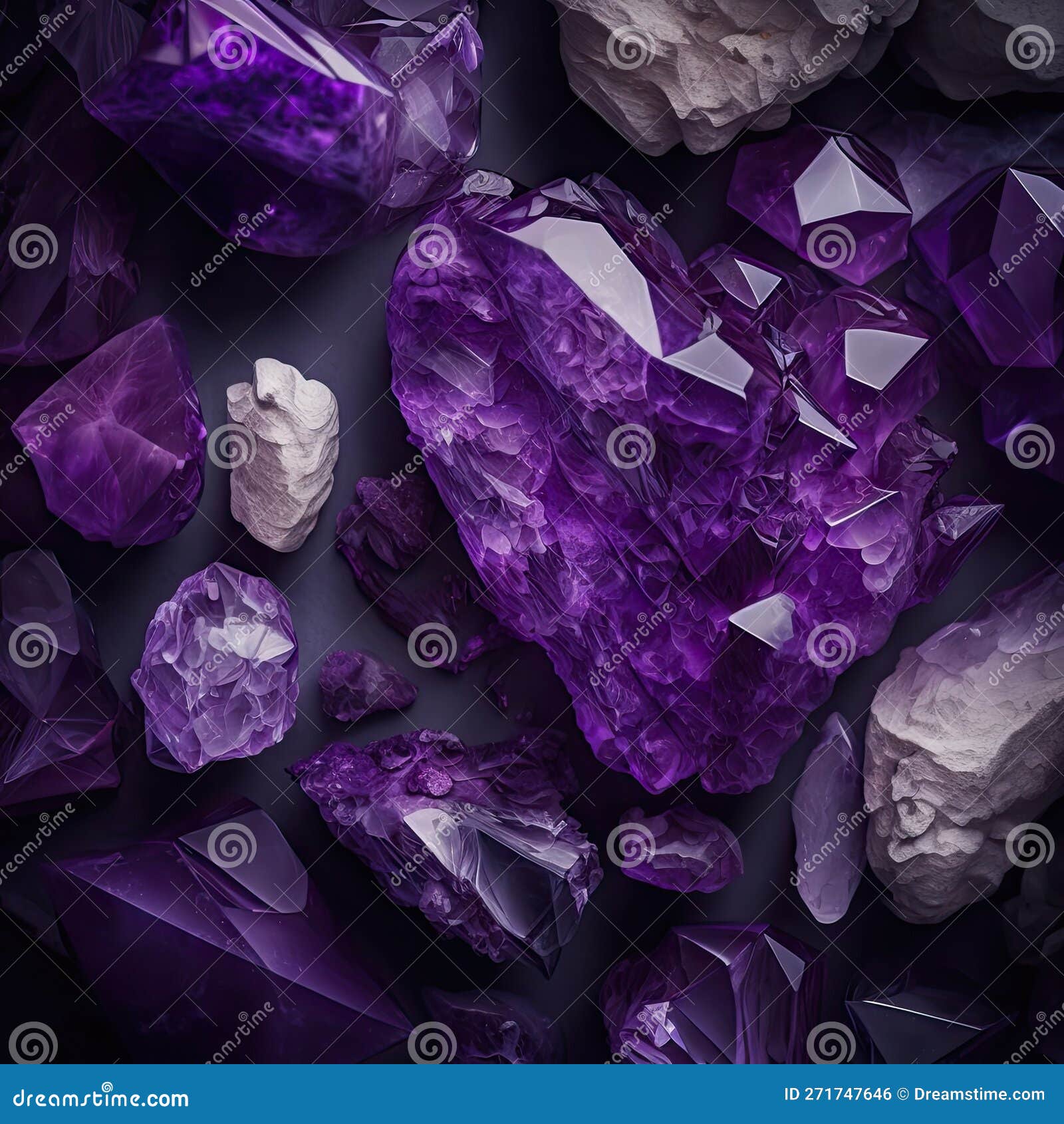 Amethyst Crystal, Purple Quartz Raw Gemstone Amethyst Druse Pattern ...