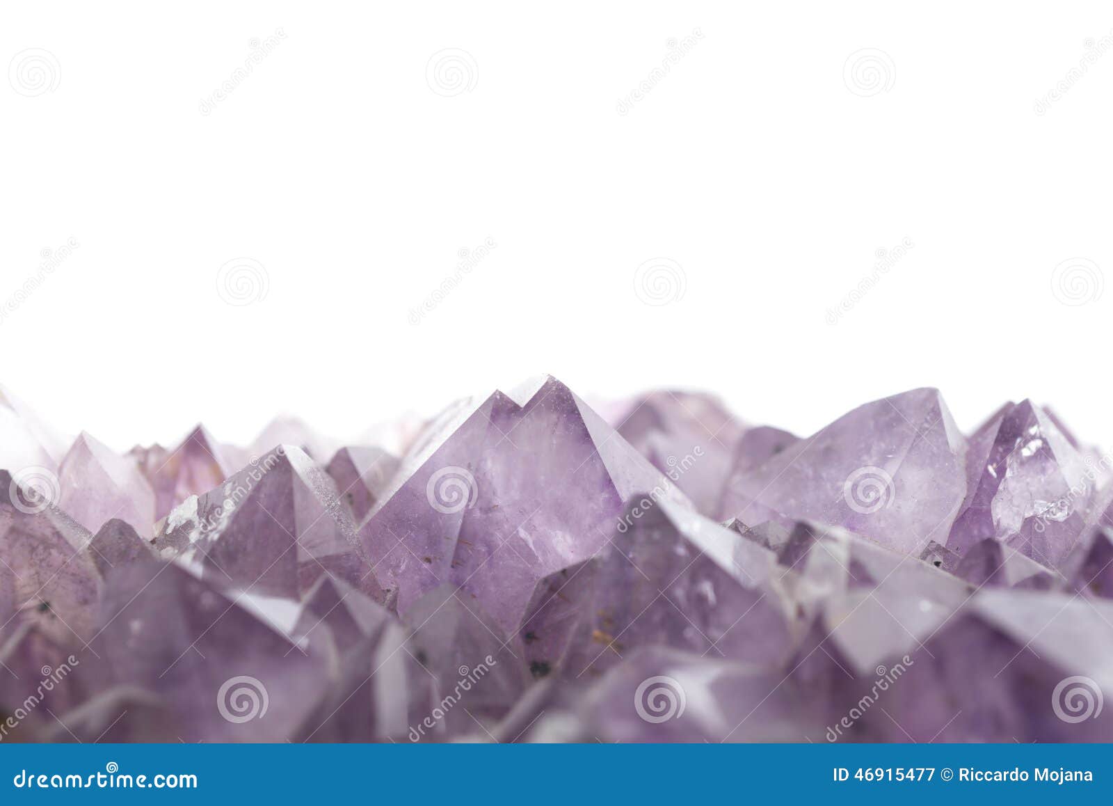 Amethyst crystal on white stock image. Image of pattern - 46915477