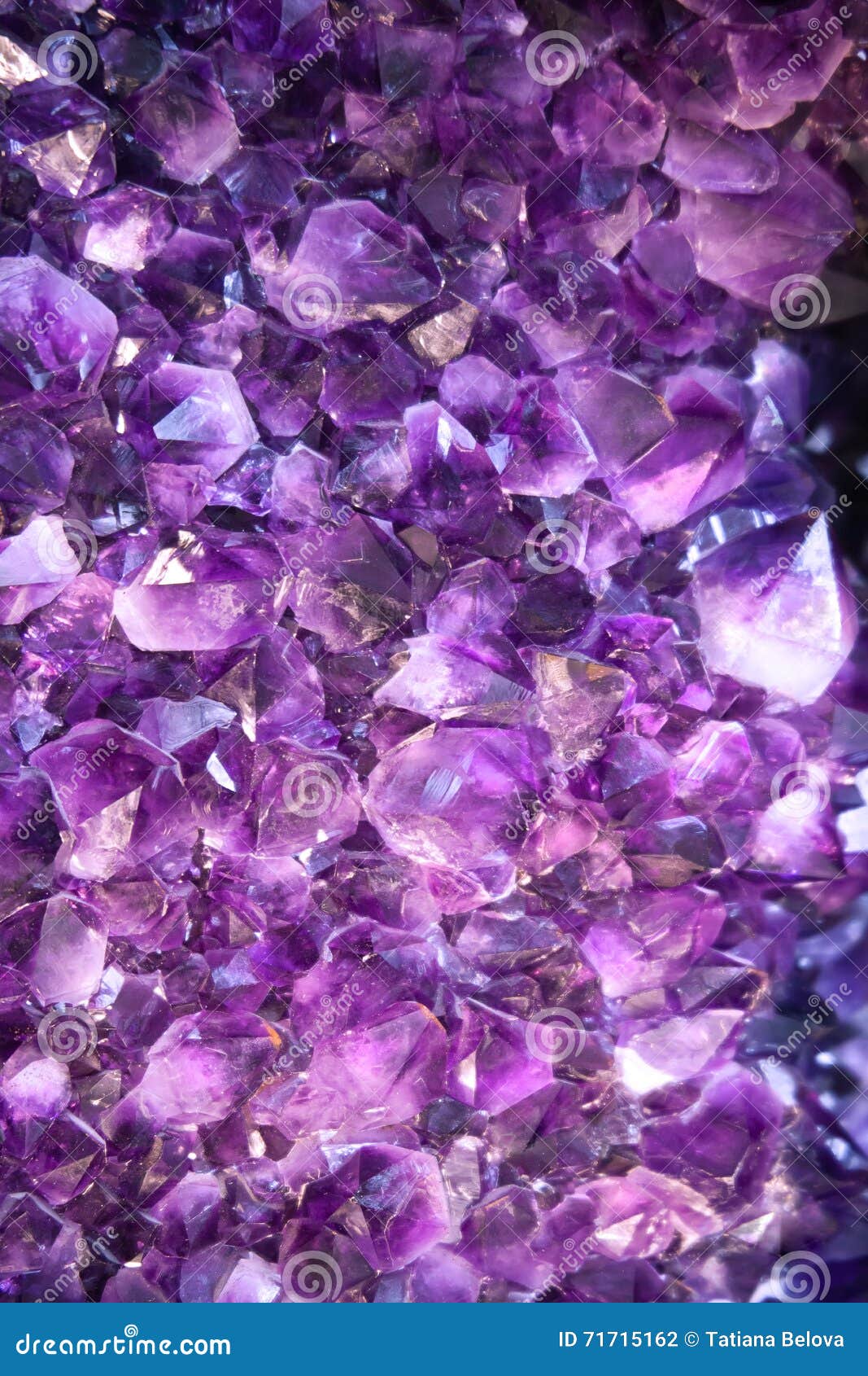 Amethyst Crystals Background Stock Photo - Image of fossil, bright ...