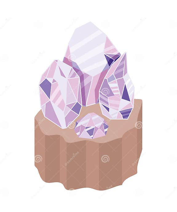 Amethyst designs set stock vector. Illustration of clear - 217895104