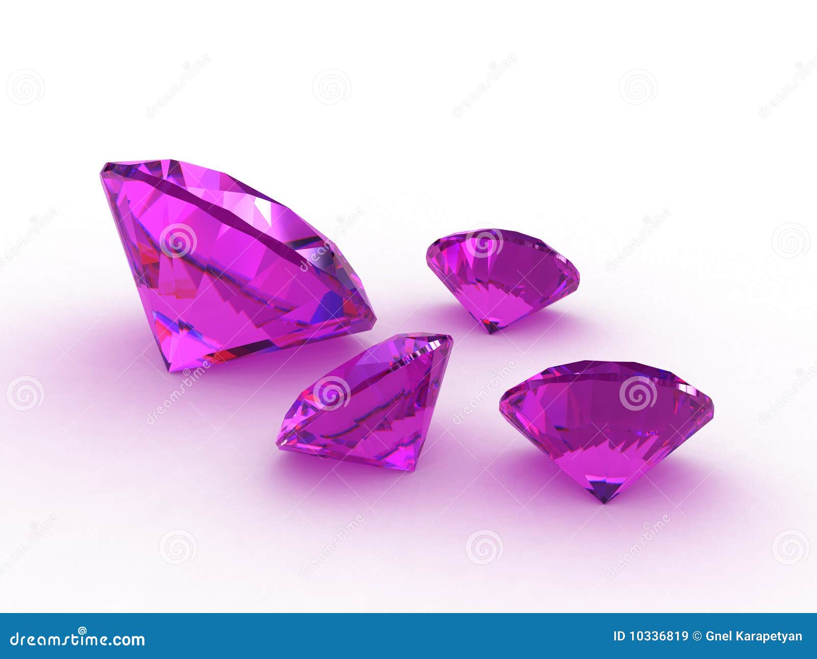 Amethyst gemstones stock illustration. Illustration of crystalline ...