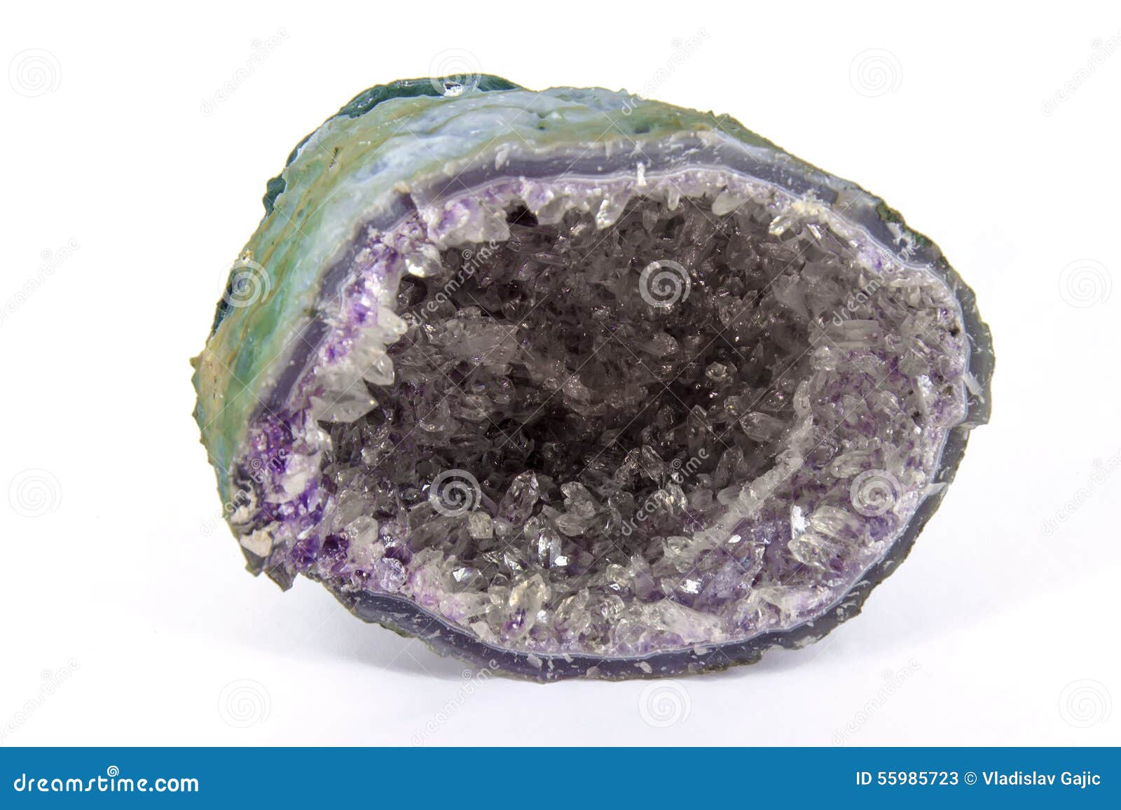 Amethyst geode stock image. Image of purple, mineralogy - 55985723