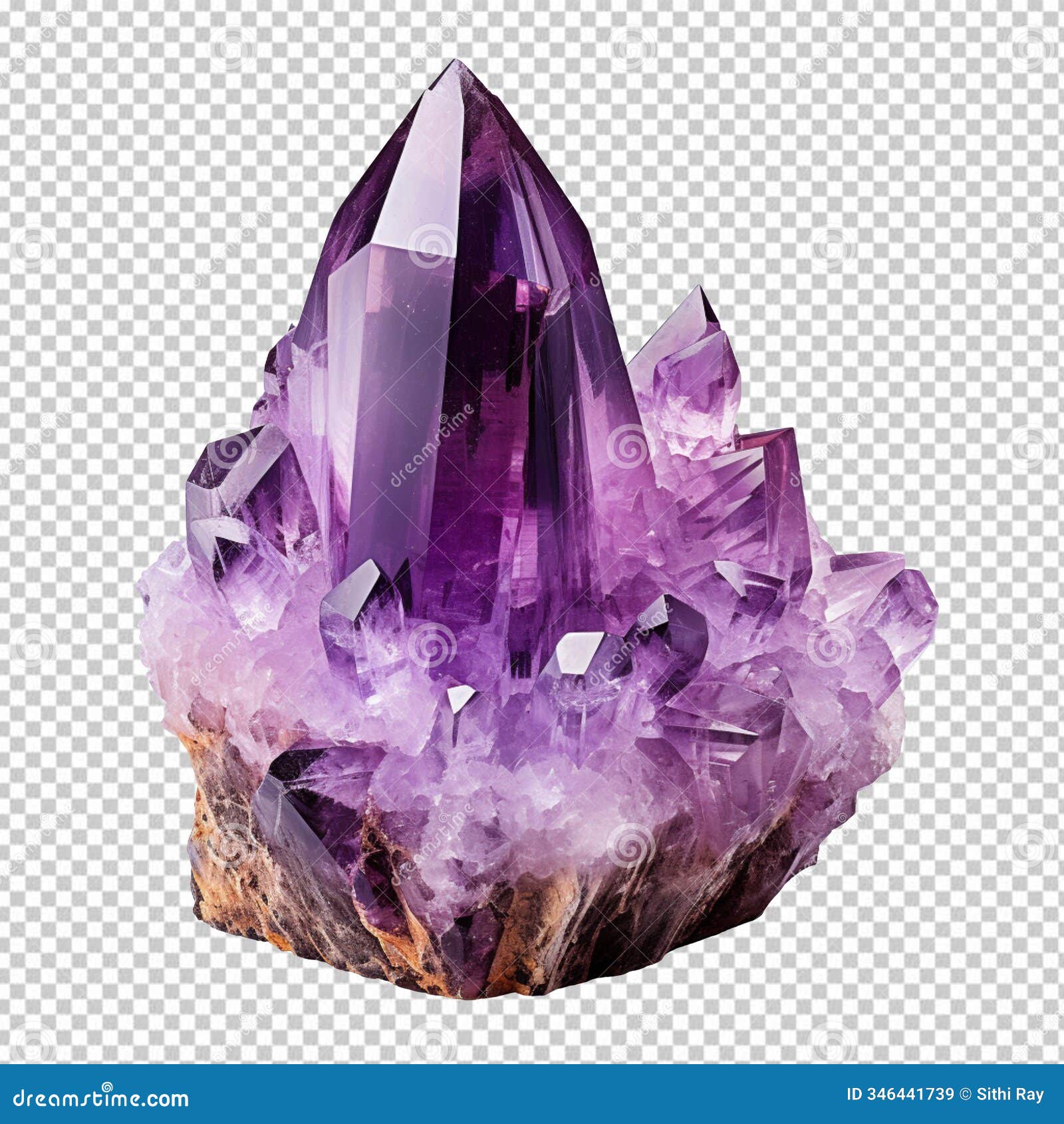 Amethyst Isolated On White Background Stock Photography | CartoonDealer ...