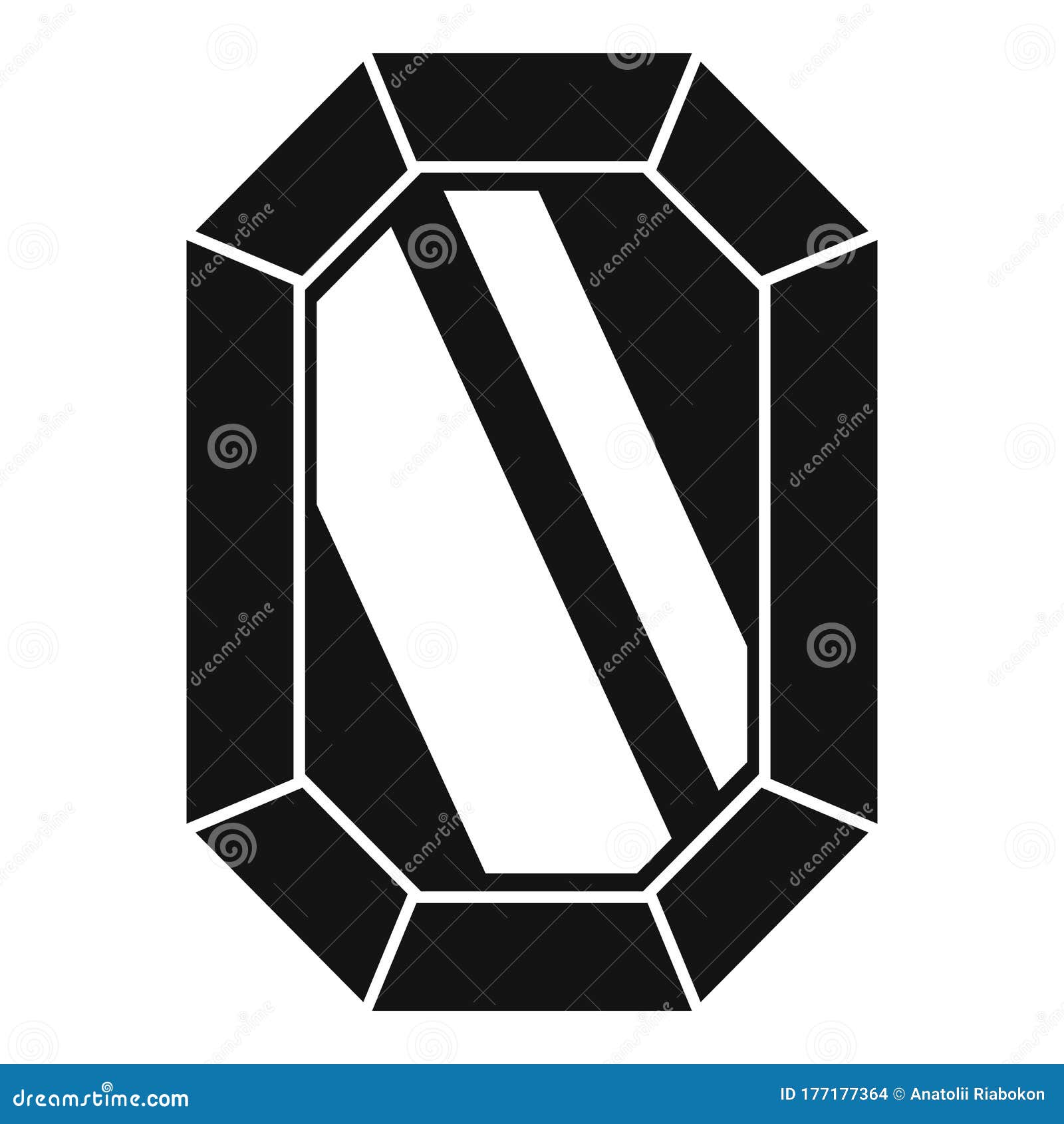 Amethyst Jewel Icon, Simple Style Stock Vector - Illustration of ...