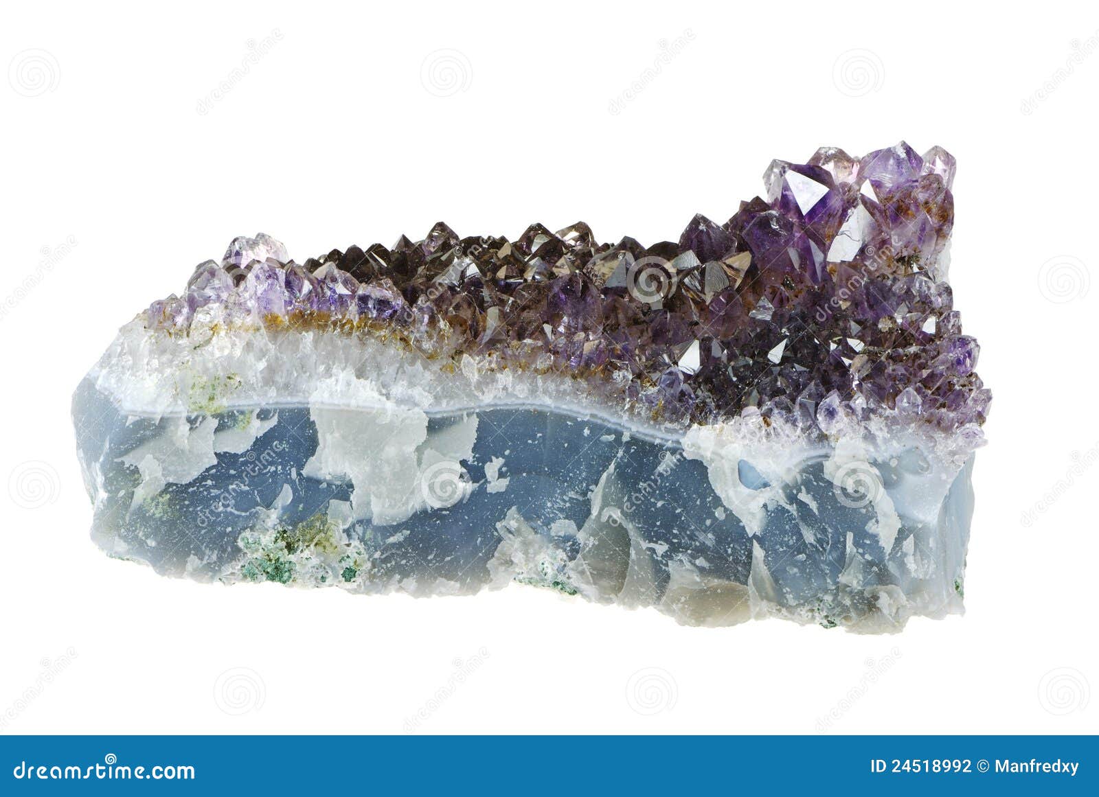 Amethyst kristall arkivfoto. Bild av sten, ametyst, haltig - 24518992