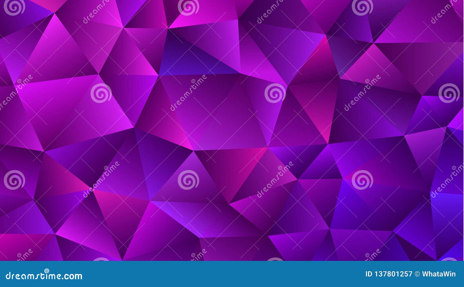 Amethyst Low Poly Backdrop. Trendy Violet Triangle Stock Illustration ...
