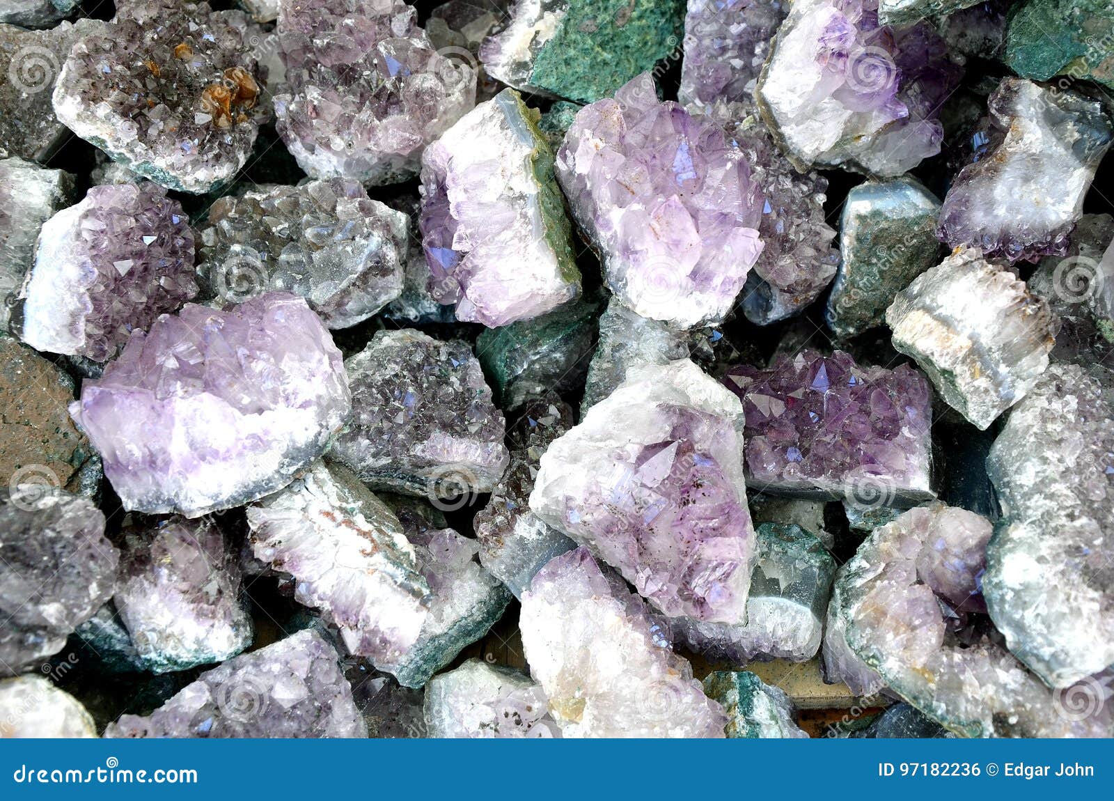 Amethyst stock photo. Image of crystalline, healing, mineral - 97182236