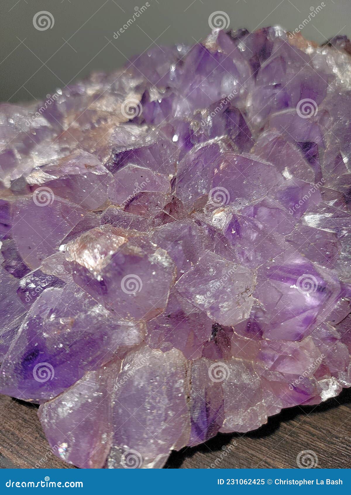 Amethyst Purple Quartz Crystal Rock Stock Image - Image of magenta ...