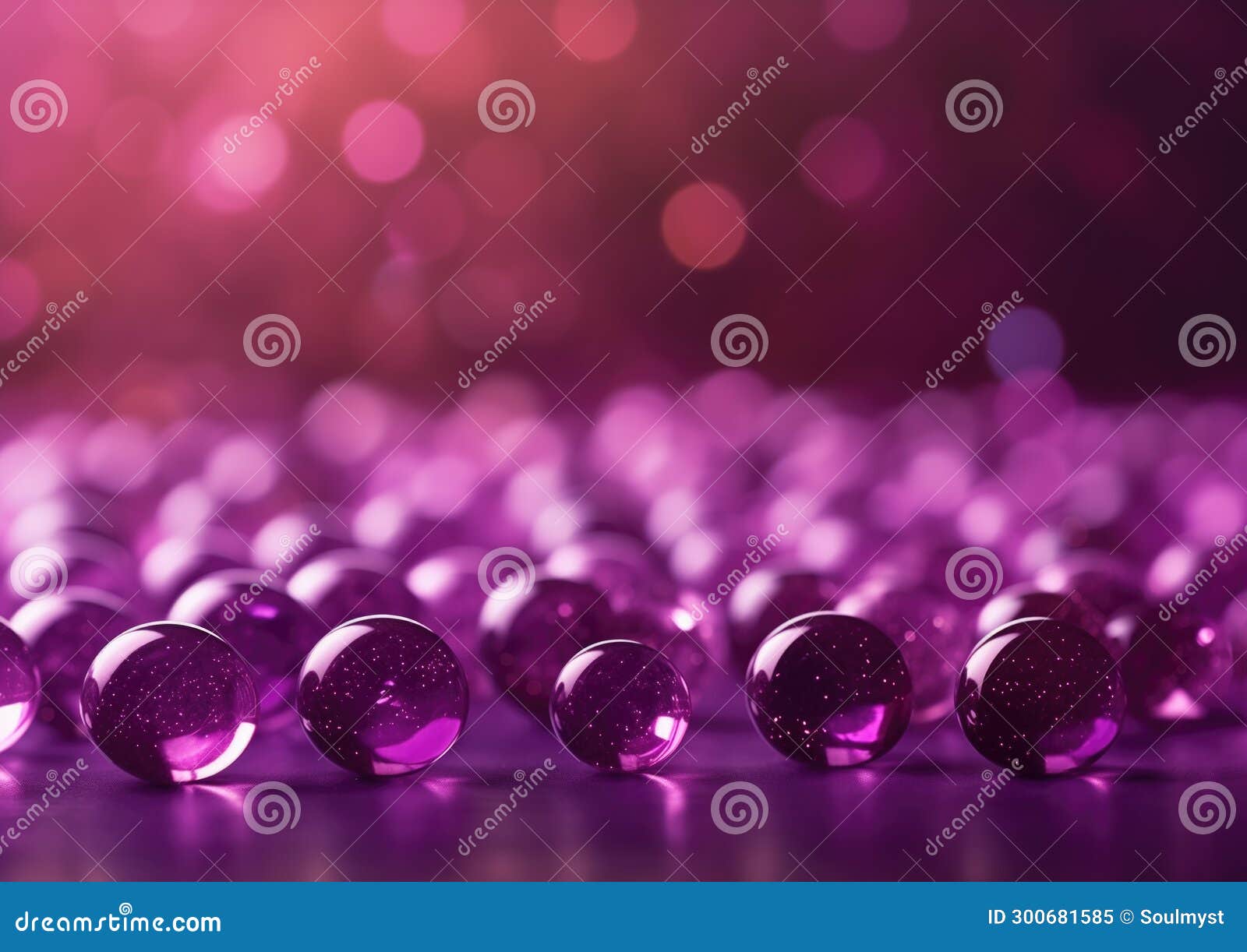 Amethyst Purple Translucent Glass Balls with Smooth Surface Minimal ...