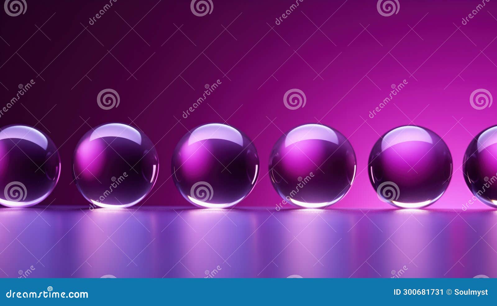 Amethyst Purple Translucent Glass Balls with Smooth Surface Minimal ...