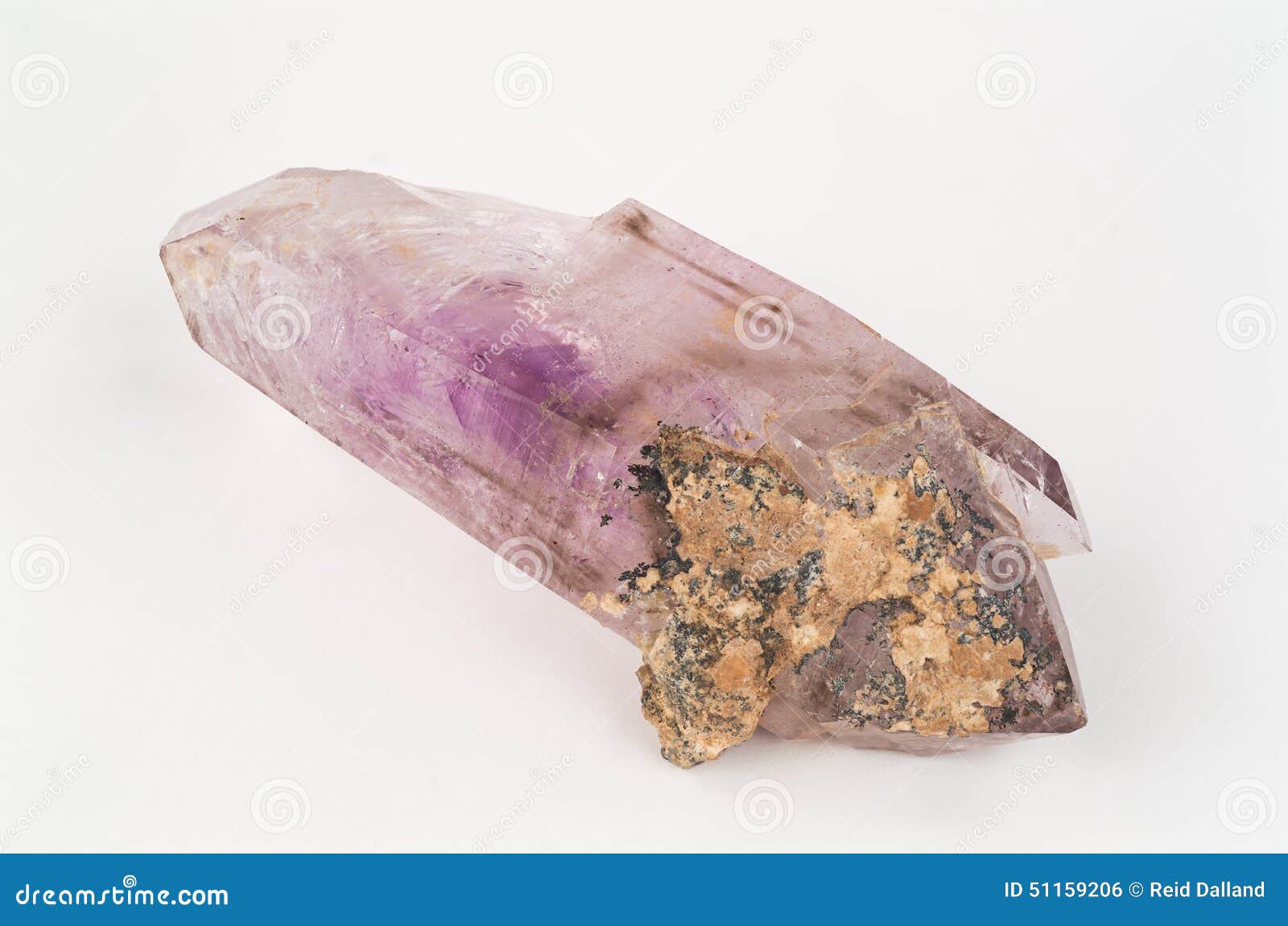 Amethyst Quartz Crystal. stock photo. Image of geology - 51159206