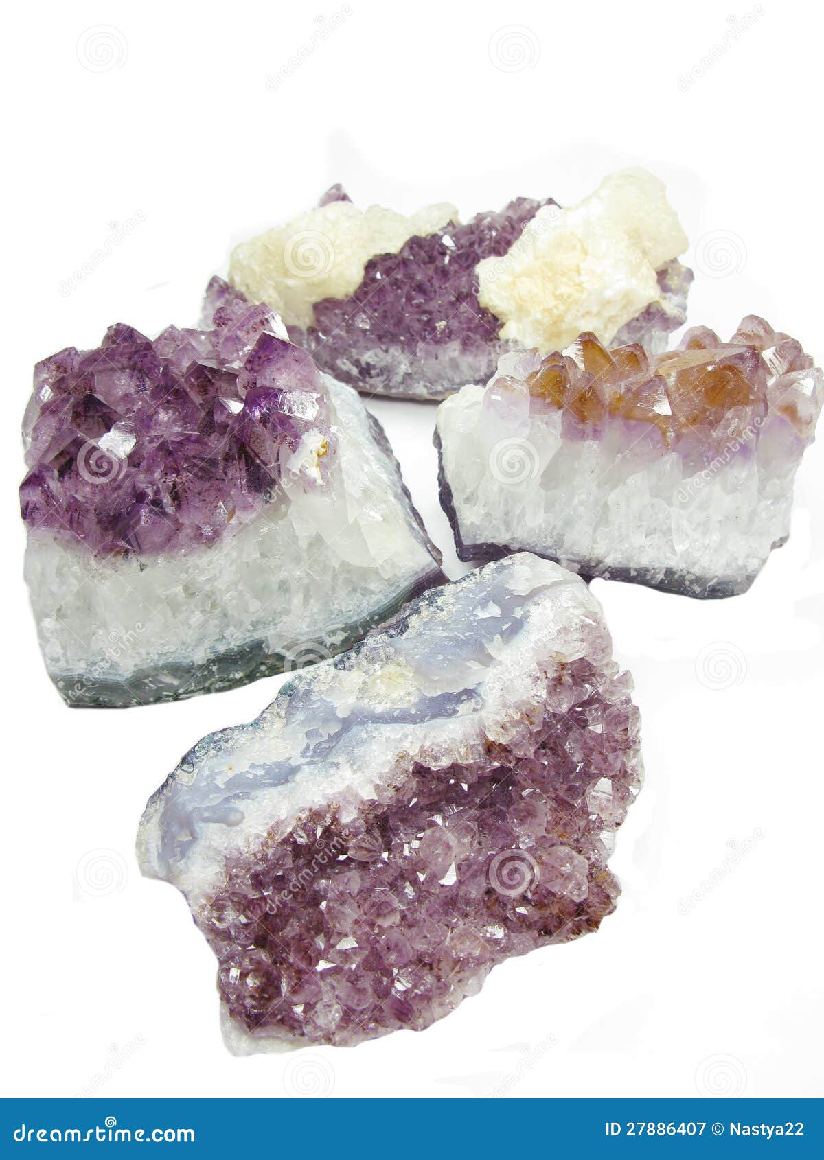 Amethyst Quartz Geode Geological Crystals Stock Image - Image of ...