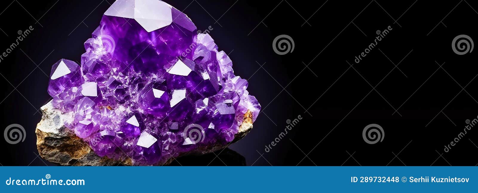 Amethyst is a Rare Precious Natural Geological Stone on a Gradient ...