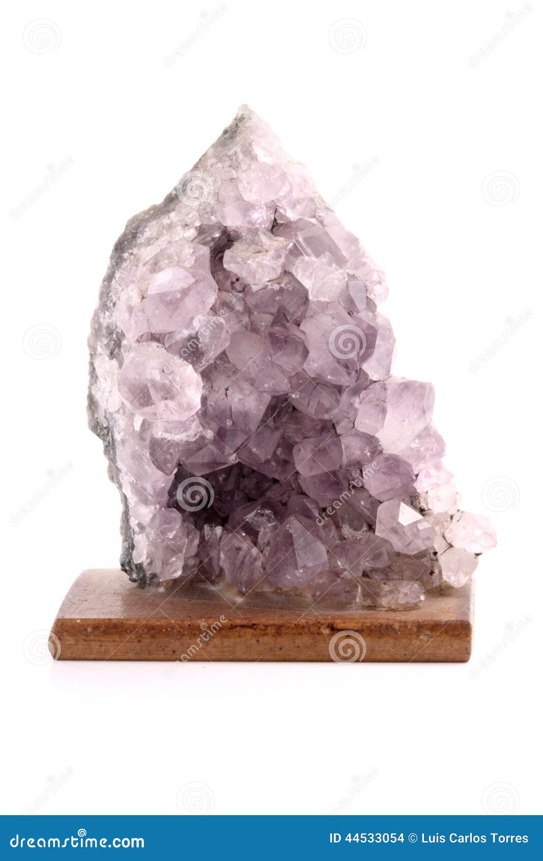 Amethyst rock slice stock photo. Image of minerals, valuable - 44533054